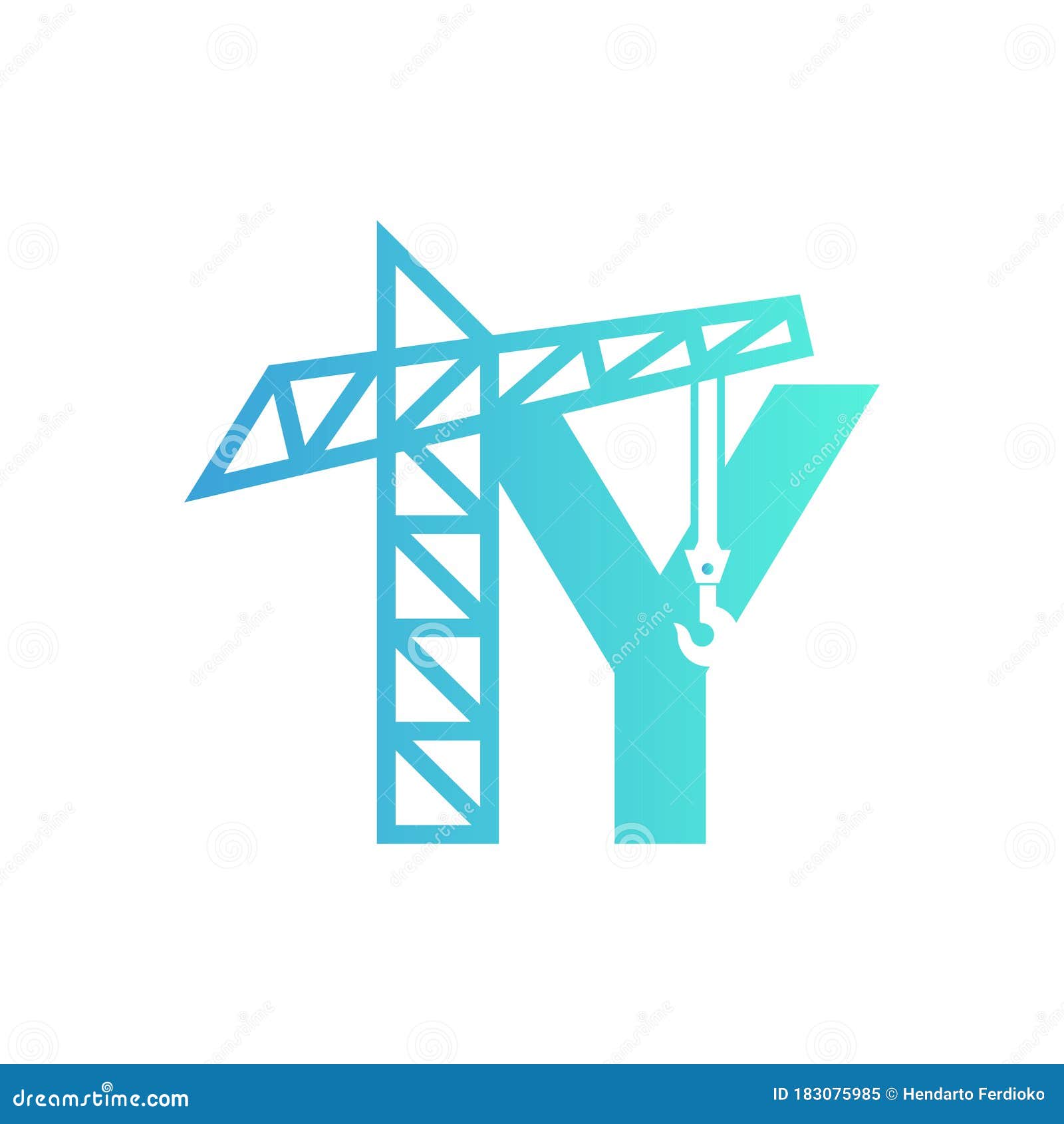 Letter Y Building Construction Logo Design Vector Stock Vector ...