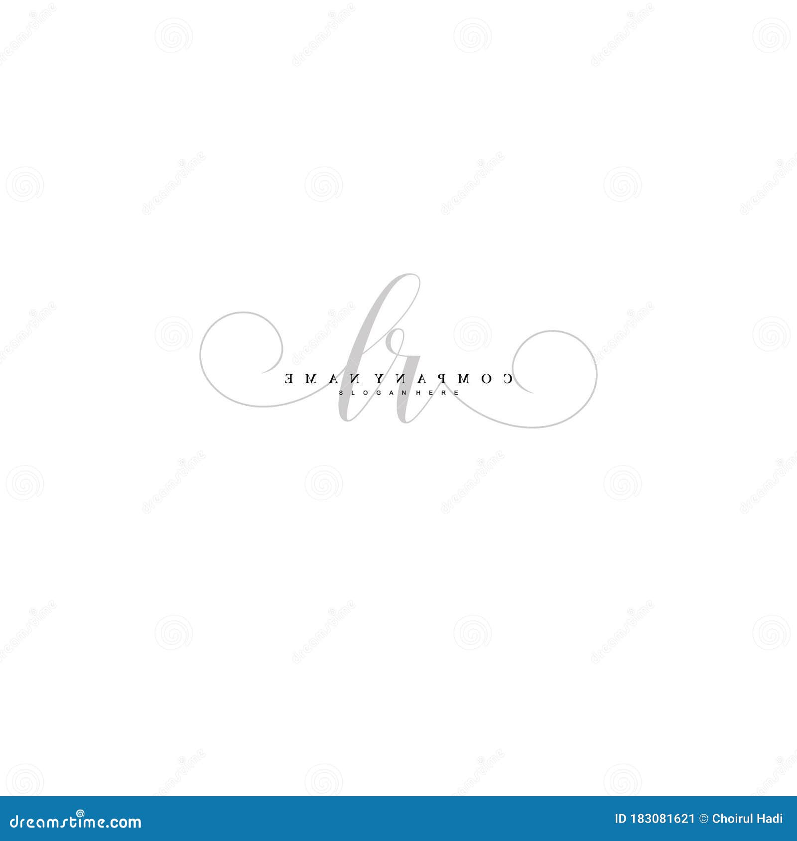 LR Initial Handwriting Logo Vector Illustration Stock Vector ...
