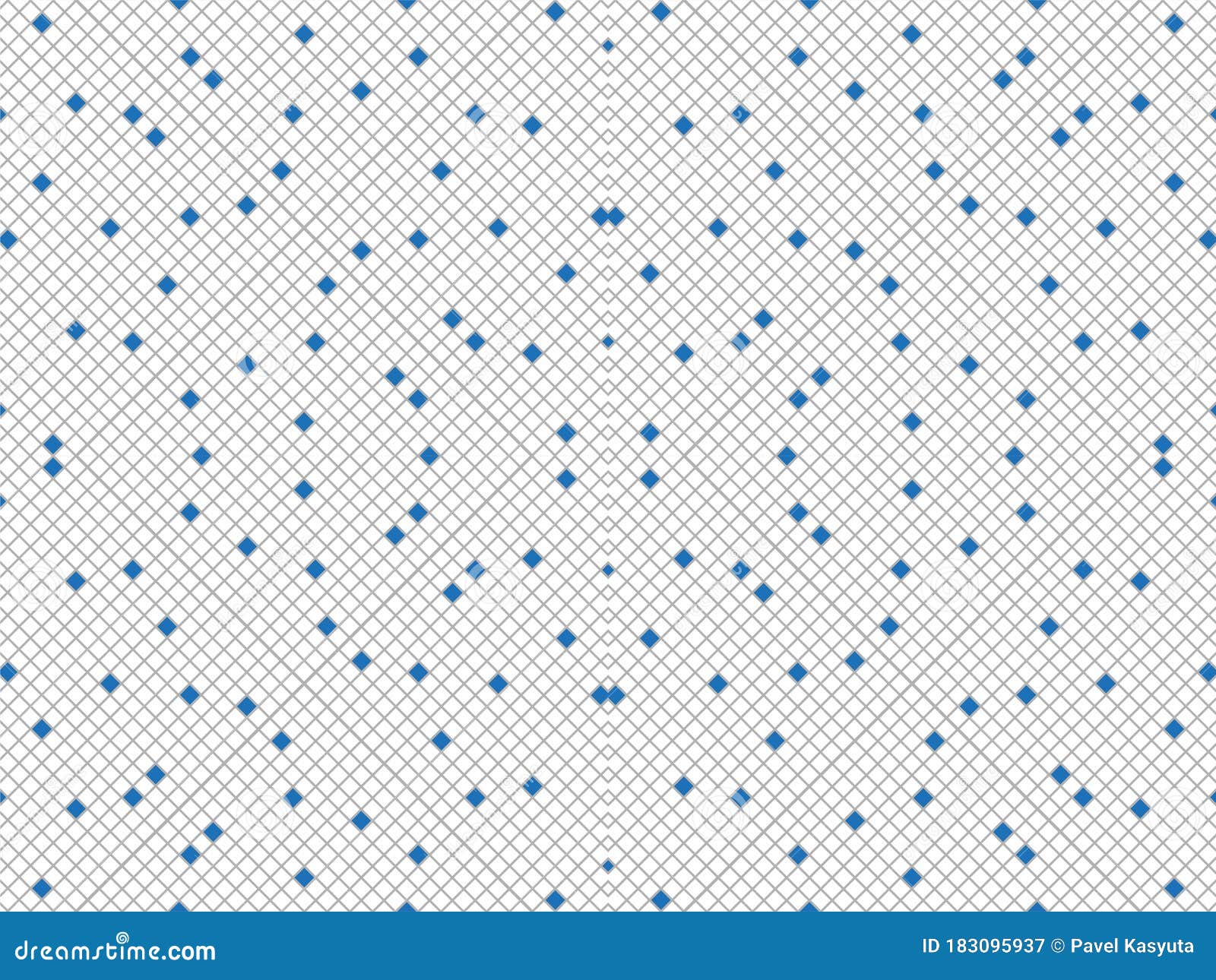 Blue and White Squares on a Gray Background. Abstract Composition ...