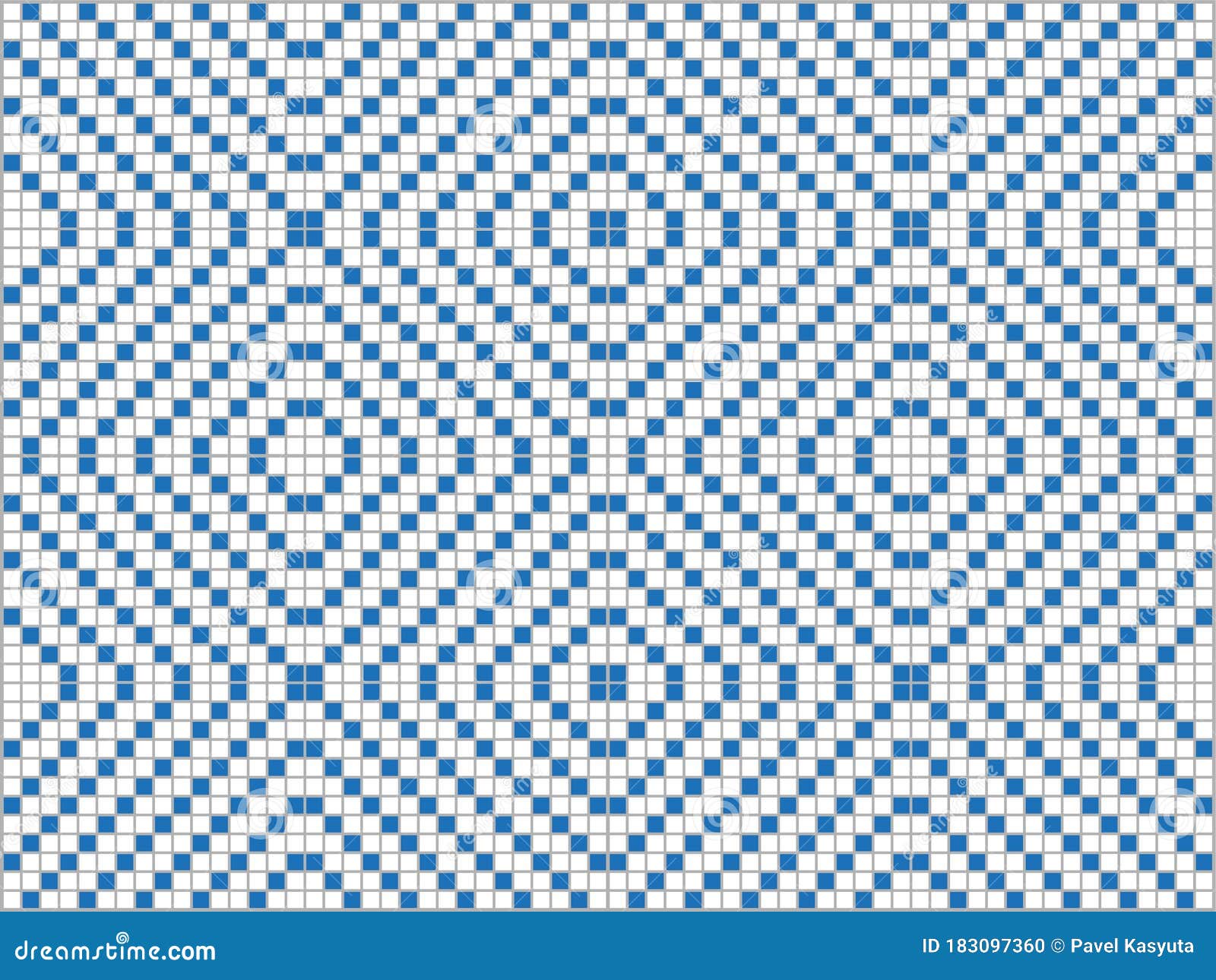 Blue and White Squares on a Gray Background. Abstract Composition ...