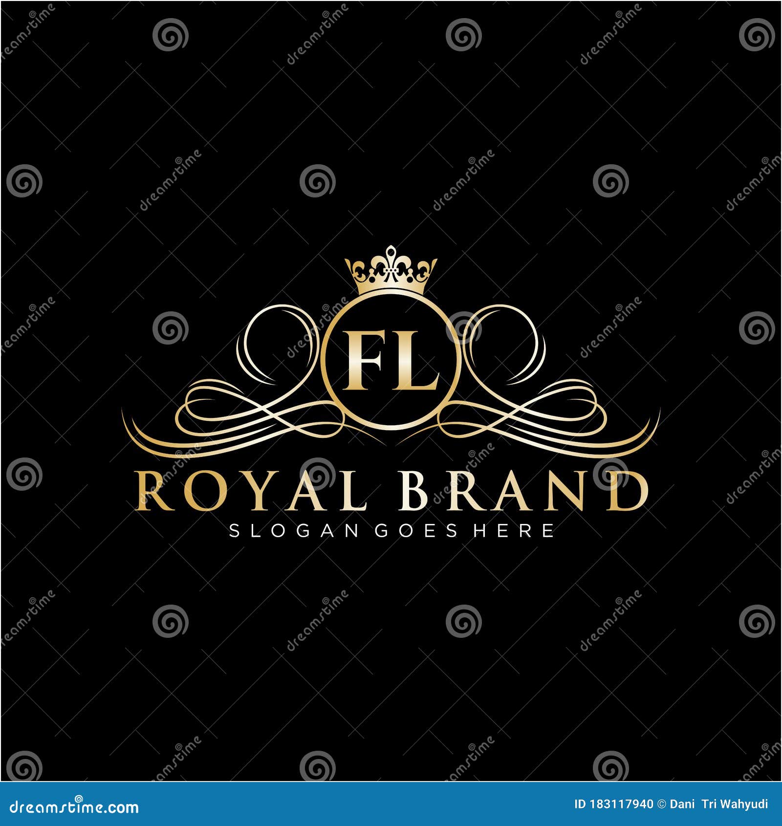 FL Signature Logo Template Vector Stock Vector - Illustration of ...