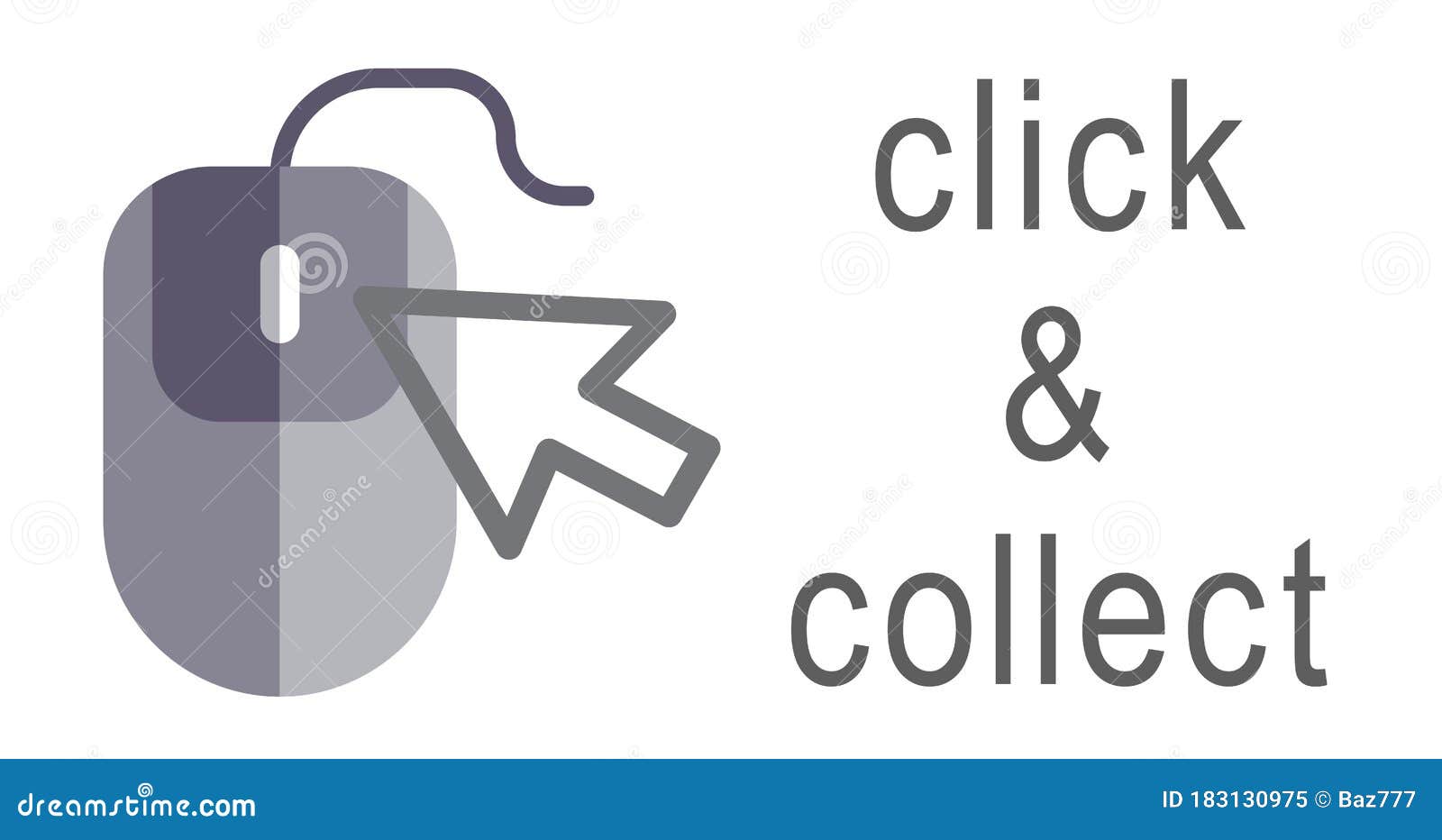 Ecommerce Click and Collect Symbol Stock Vector - Illustration of ...