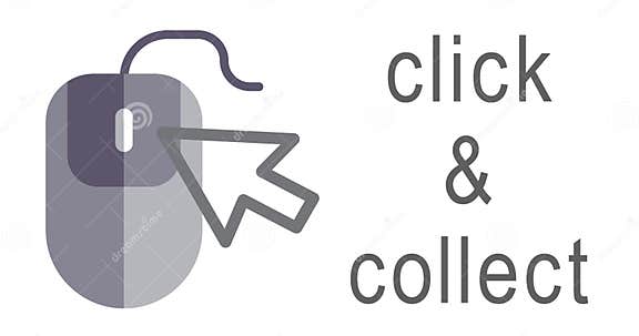 Ecommerce Click and Collect Symbol Stock Vector - Illustration of ...