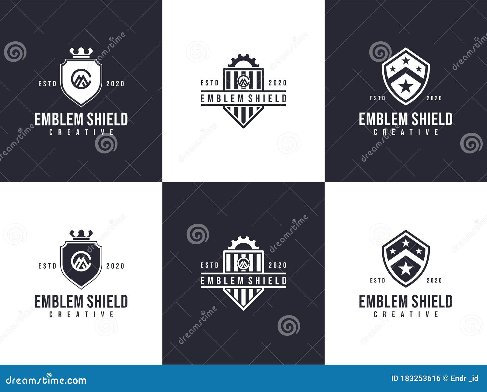 Inspiring Emblem Creative St Logo Collection Stock Vector ...