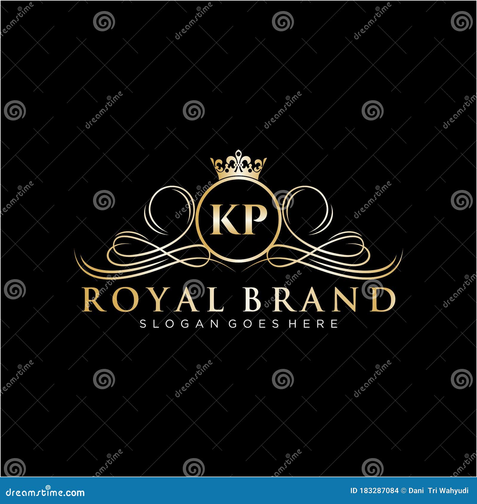 KP Signature Logo Template Vector Stock Vector - Illustration of line ...