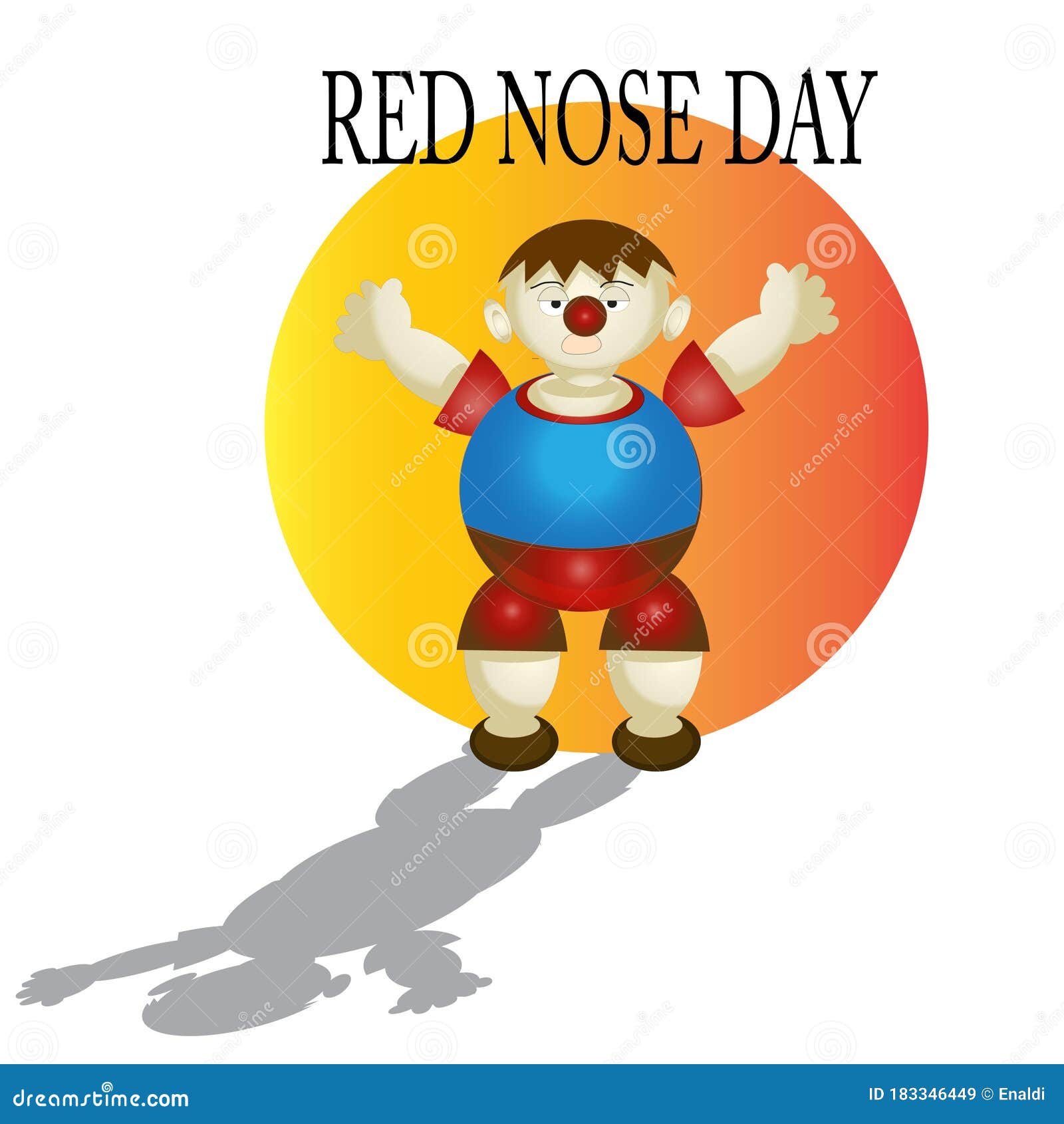 Red Nose Day Sign and Illustration Stock Vector - Illustration of ...