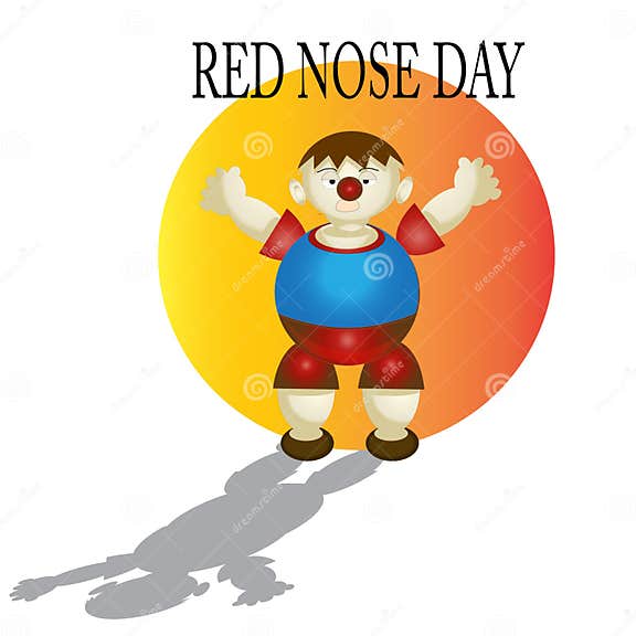 Red Nose Day Sign and Illustration Stock Vector - Illustration of ...