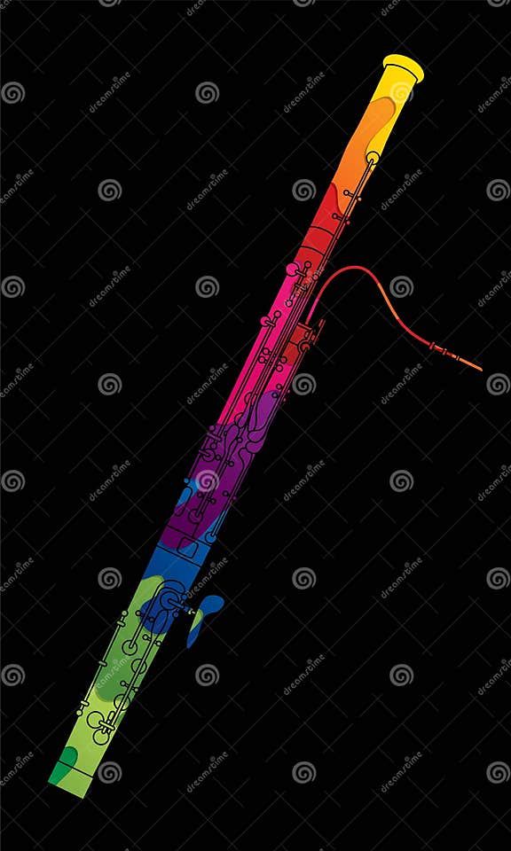 Bassoon Instrument Cartoon Music Graphic Vector Stock Vector ...