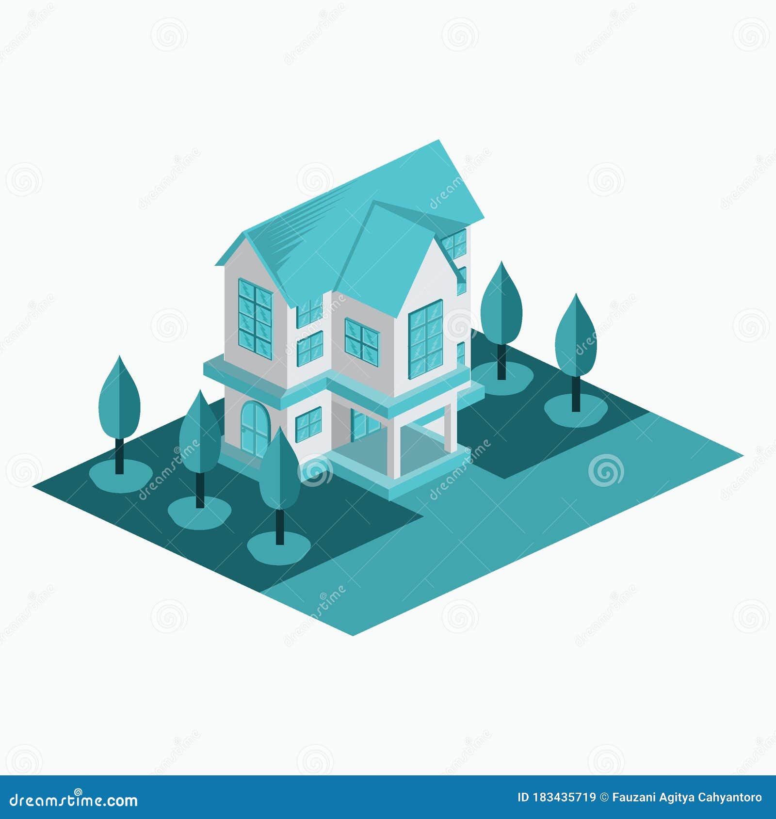 Simple Isometric Building - Isolated Isometric House - Apartment Rent ...