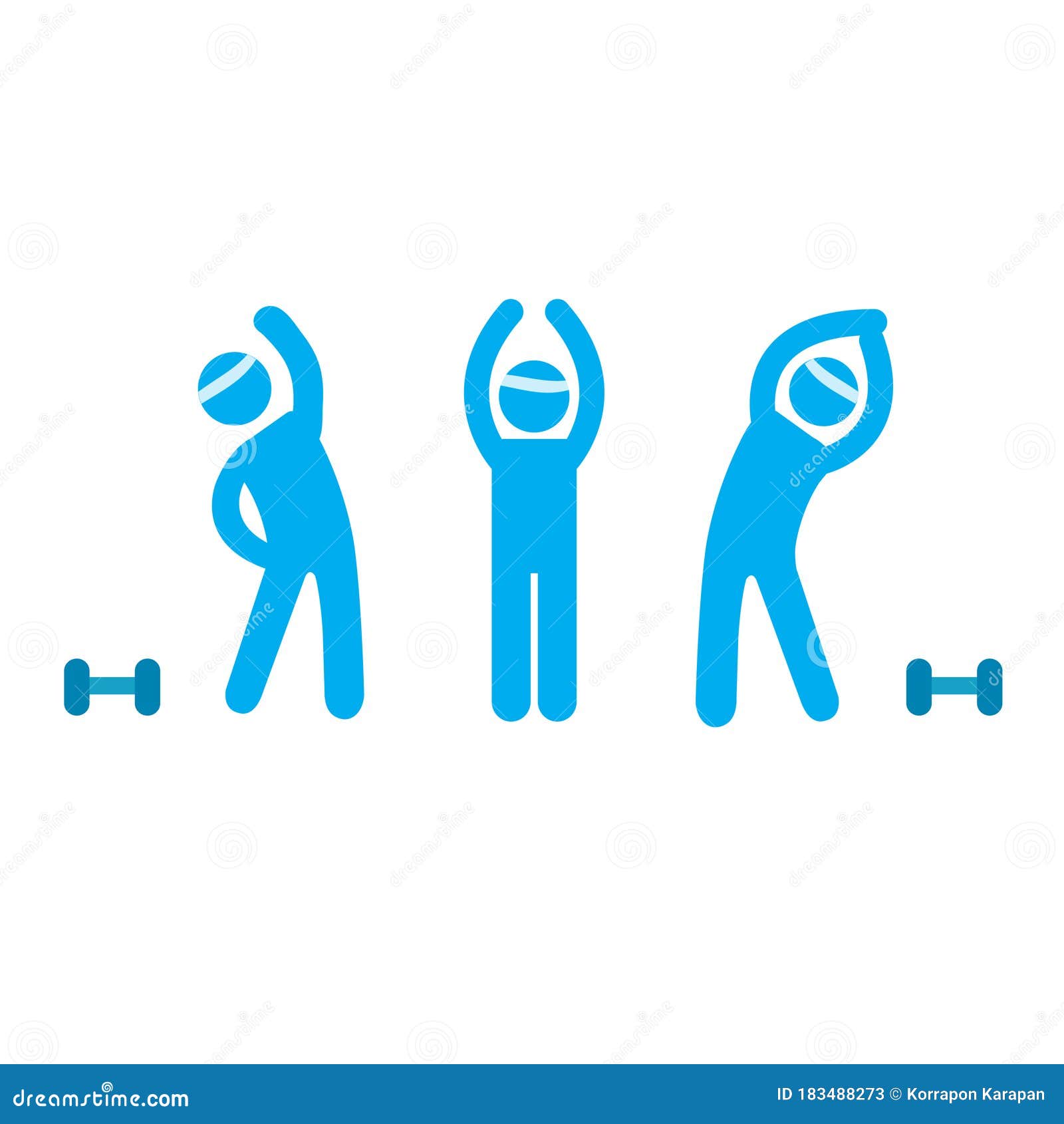Person Basic Body Language Pictogram, Fitness, Gym Icon Isolated ...