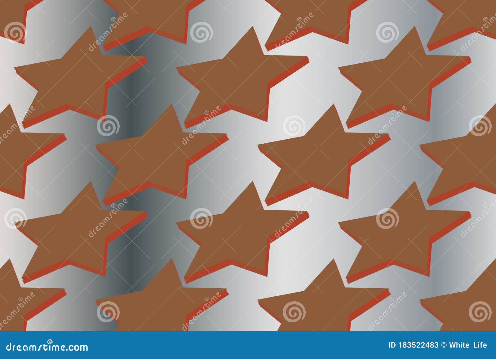 3d Tiles Texture with Star Elements, Stock Illustration - Illustration ...