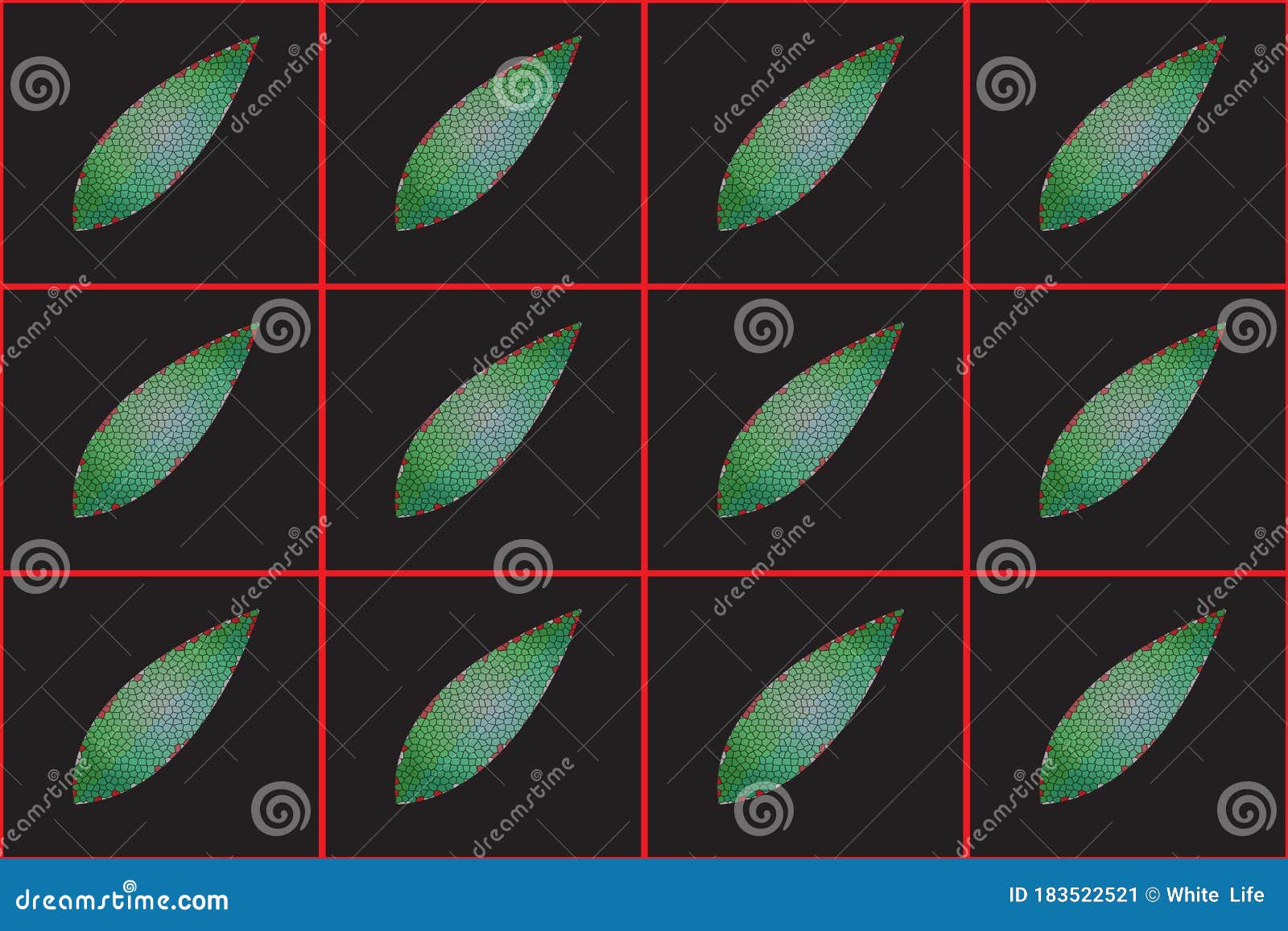 Black Tiles Texture Abstract with Green Leaf in High Quality Ceramic ...