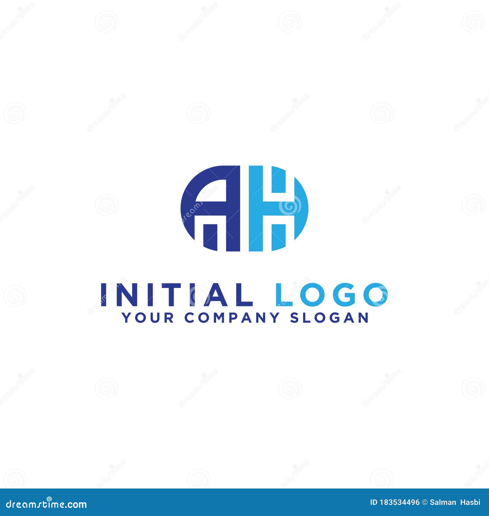 Initial Letters of the AH Logo Icon. -Vector Stock Vector ...