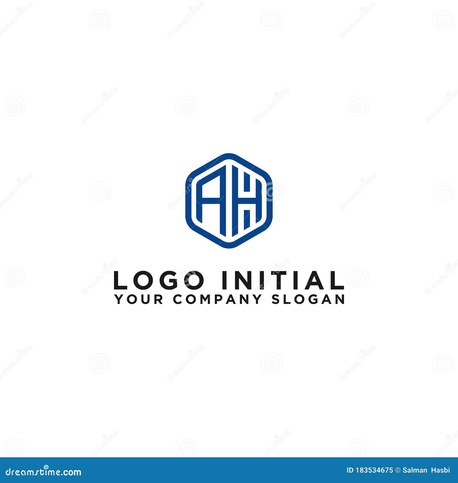 Initial Letters of the AH Logo Icon. -Vector Stock Vector ...
