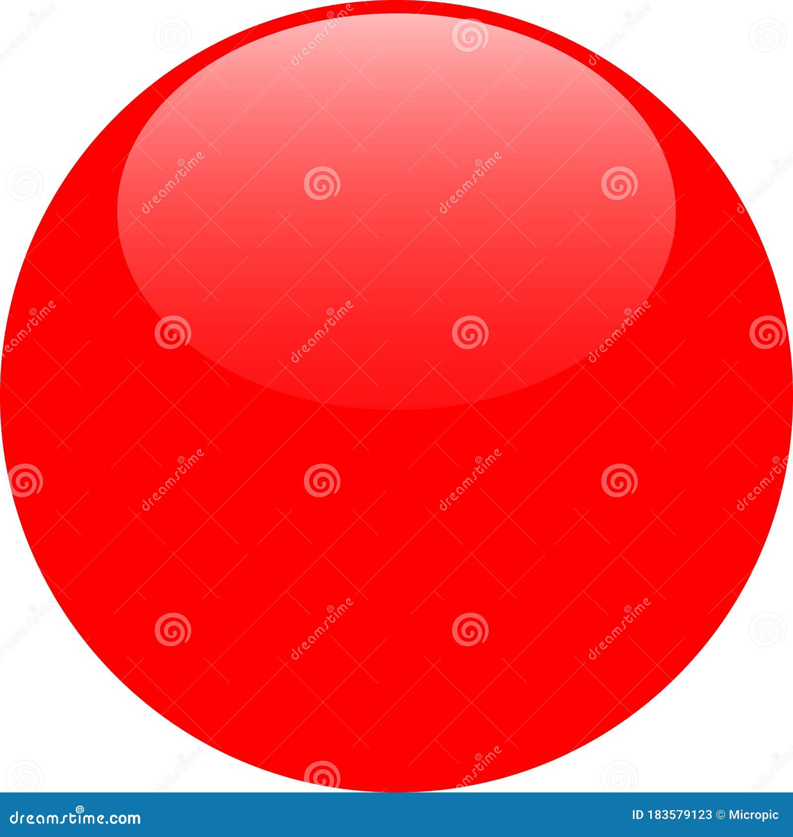 Empty Red Crystal Button Image with Eps Vector Stock Vector ...