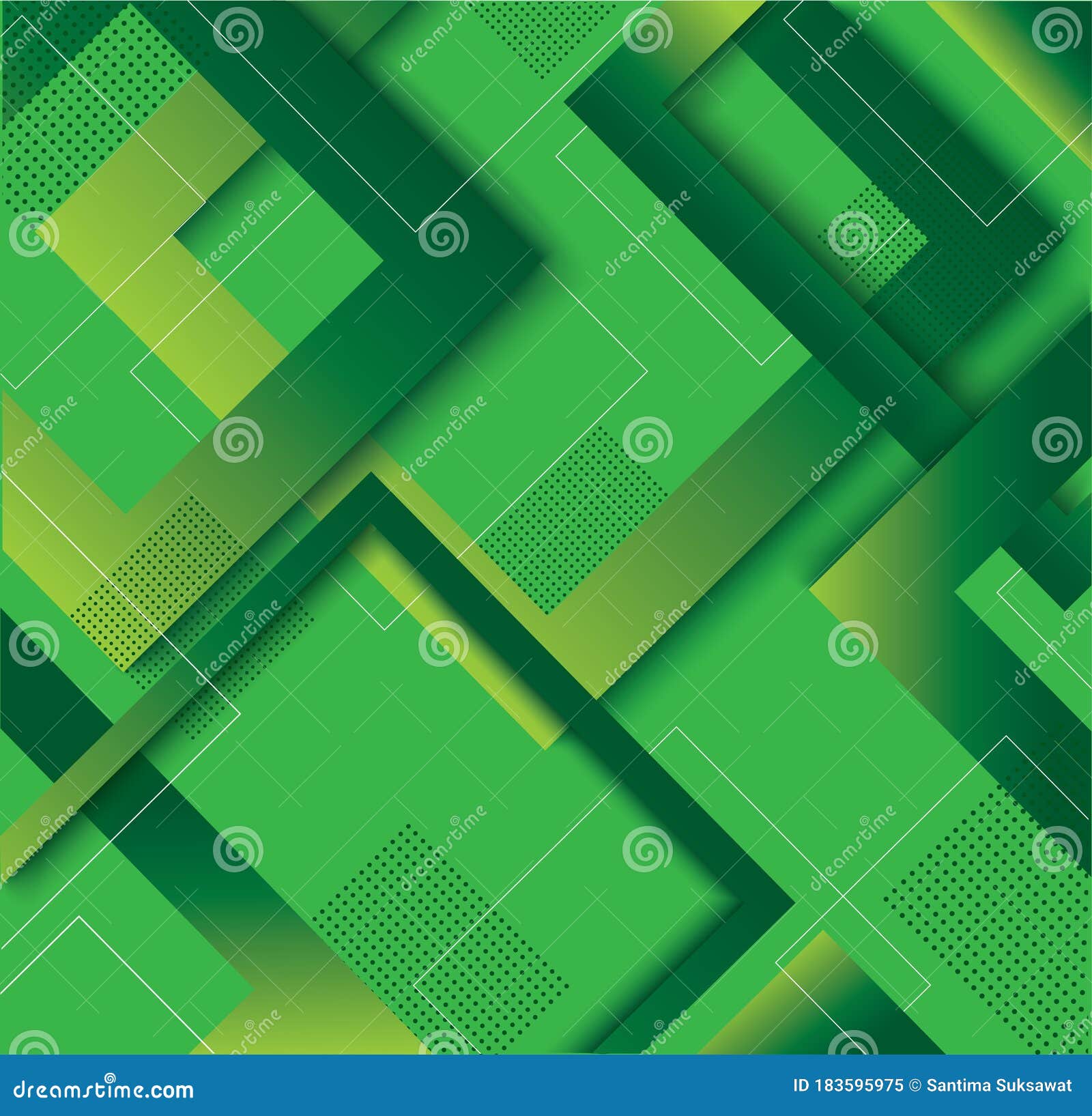 Modern Green Square Gradient Trendy Background Vector Illustration ...