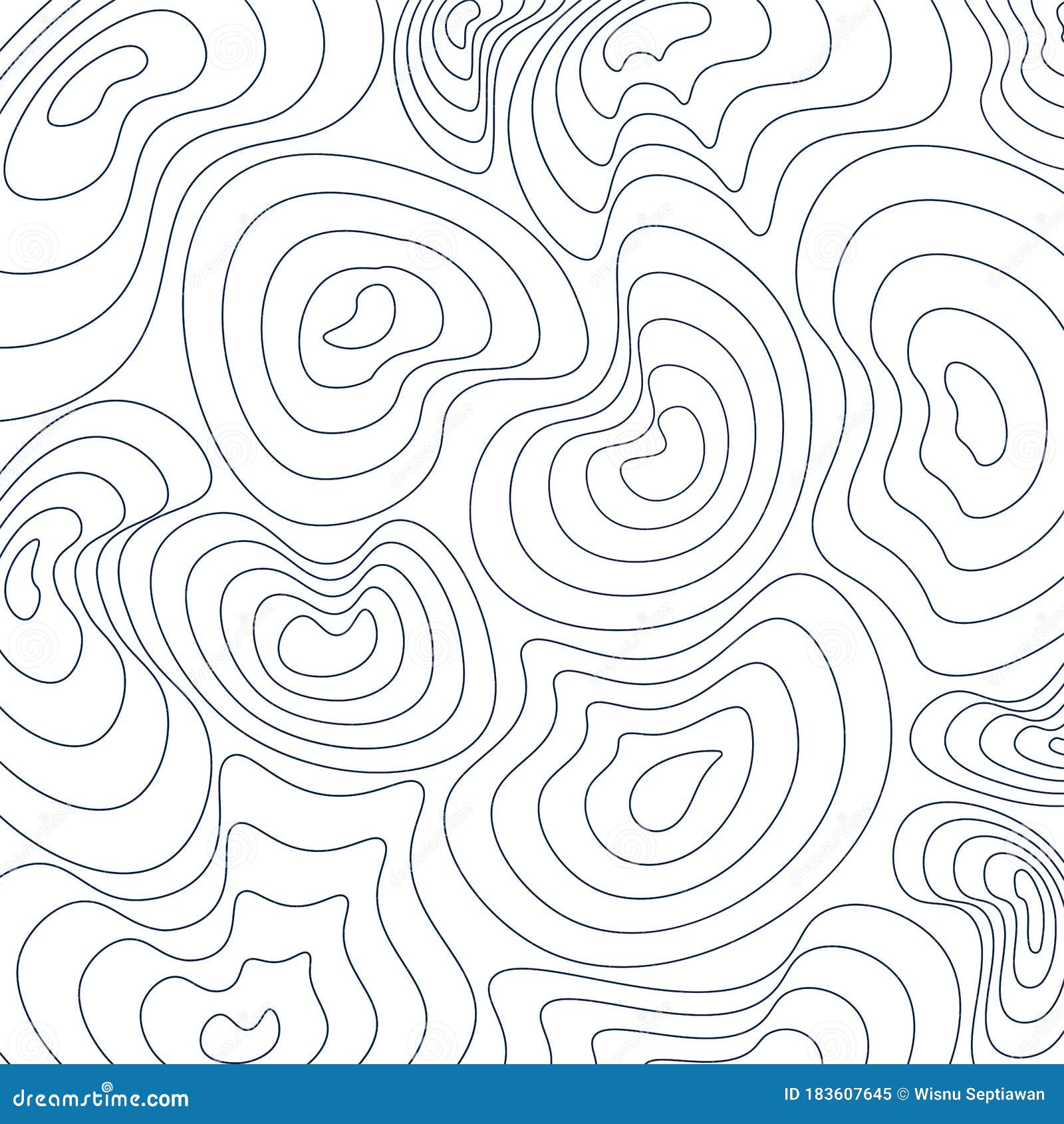Vector Design of Topographic Lines Stock Vector - Illustration of ...