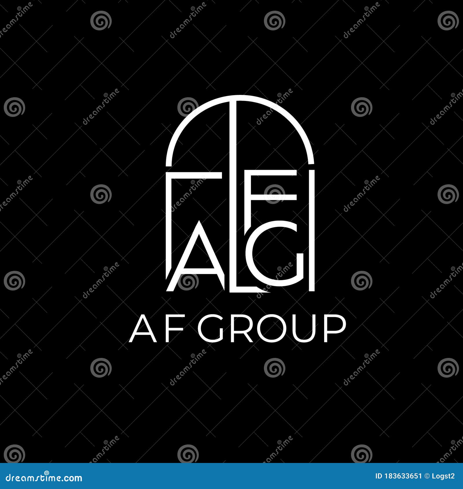 A,F Letters Vector Logo. AF Business Album Stock Vector - Illustration ...