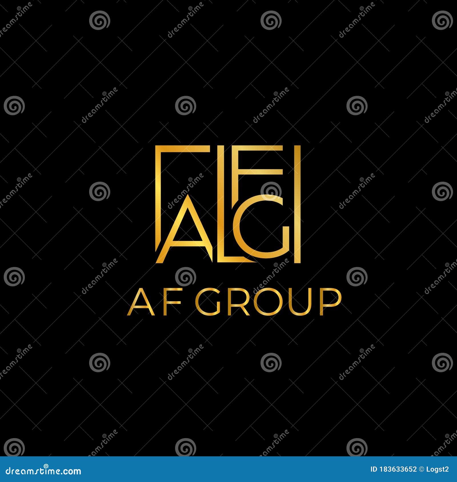 A,F Letters Vector Logo. AF Business Album Stock Vector - Illustration ...
