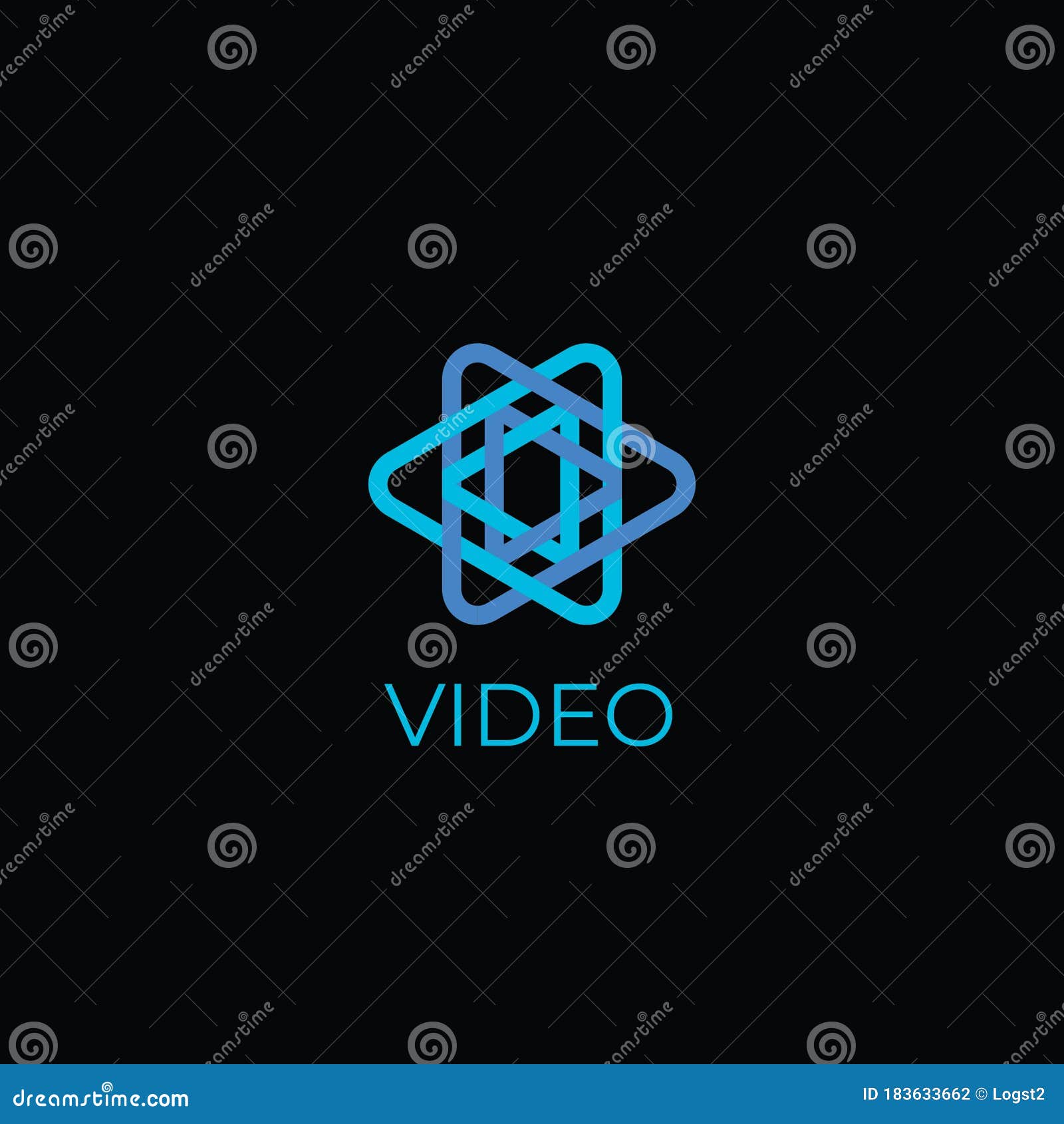 Video Editing Vector Logo. Audio Video Emblem Stock Vector ...