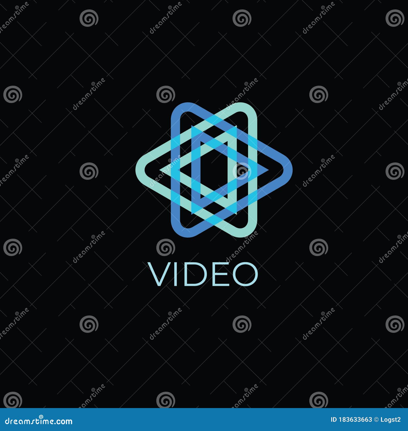 Video Editing Vector Logo. Audio Video Emblem Stock Vector ...