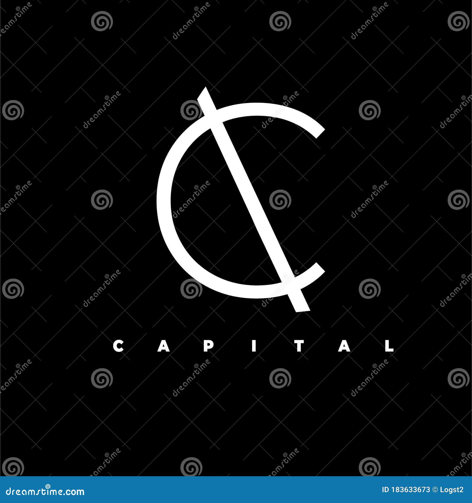 A, C Letter Vector Logo. AC Emblem. Business Logo. Stock Vector ...