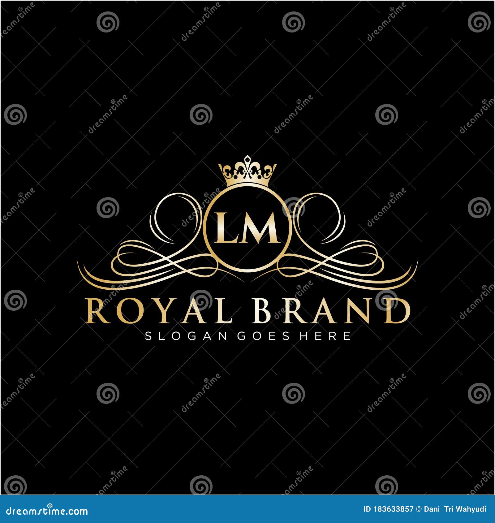 LM Signature Logo Template Vector Stock Vector - Illustration of ...