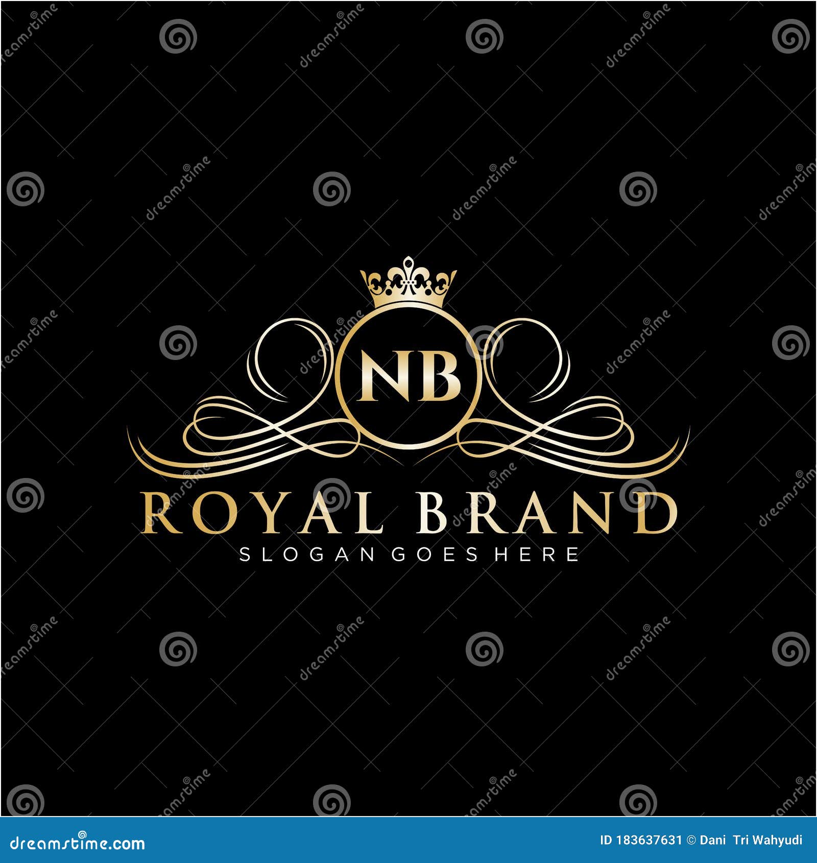 NB Signature Logo Template Vector Stock Vector - Illustration of ...