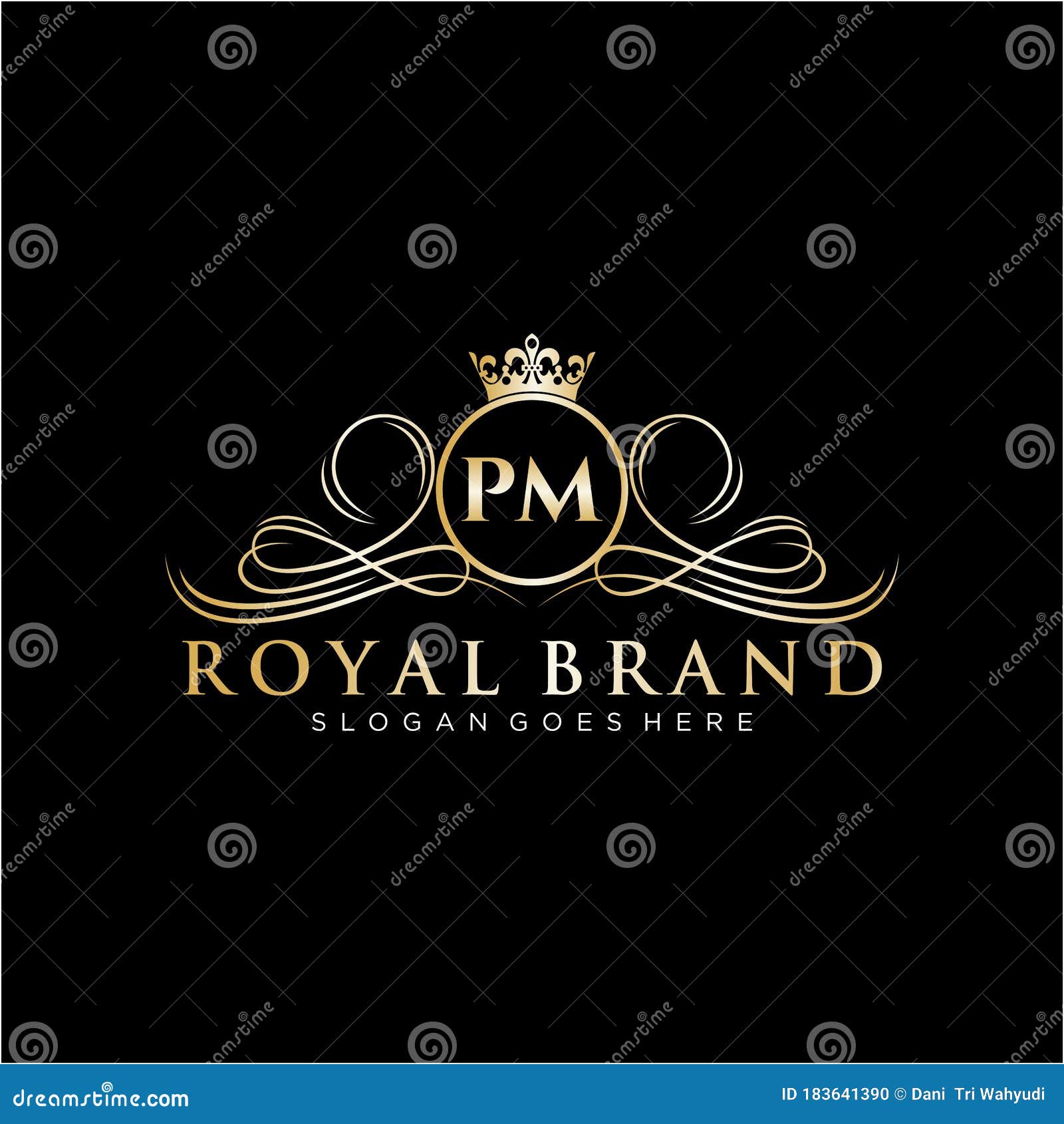 PM Signature Logo Template Vector Stock Vector - Illustration of ...