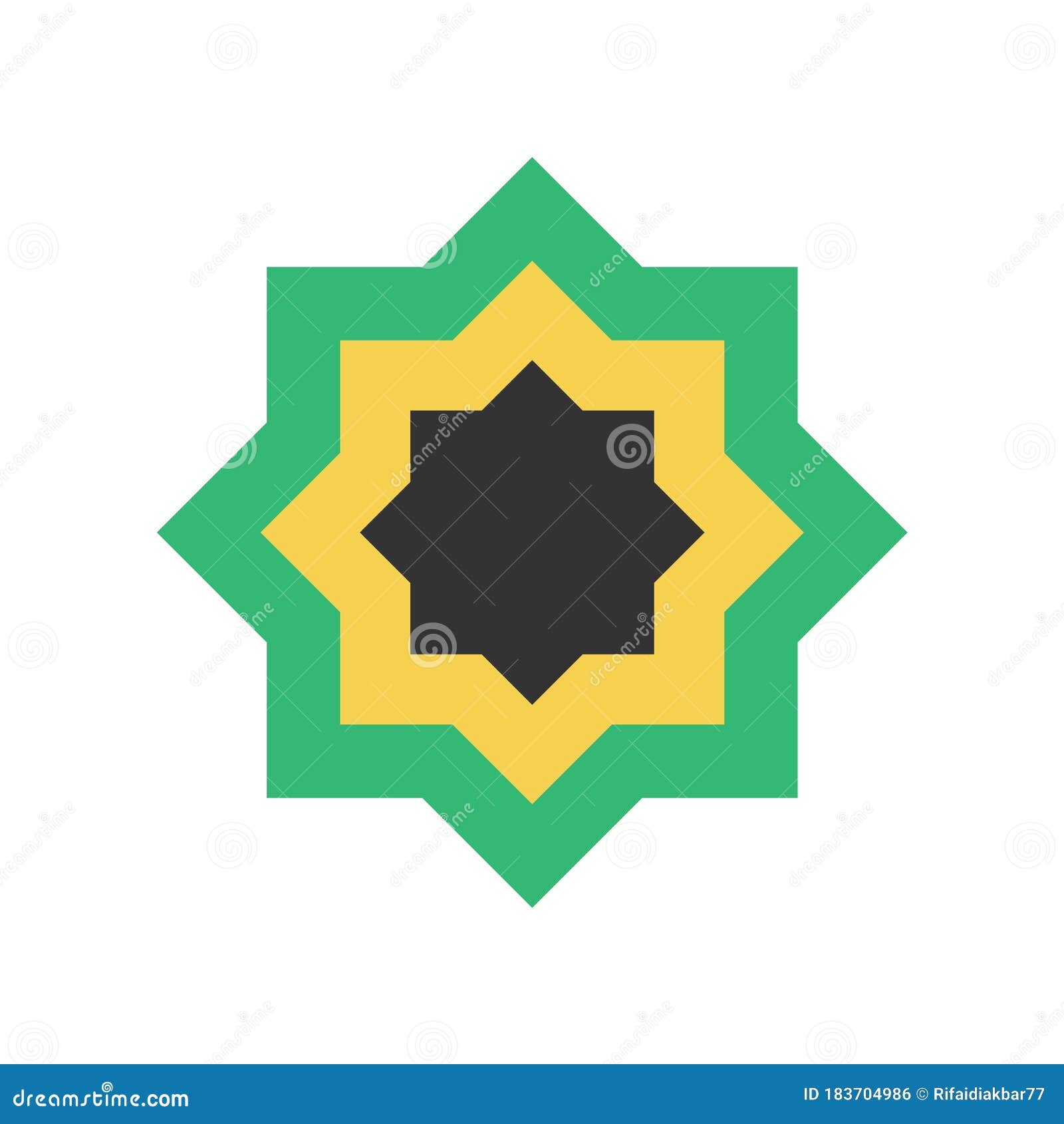 Islam Symbol Often Used As A Symbol Of Mosque Vector Illustration ...