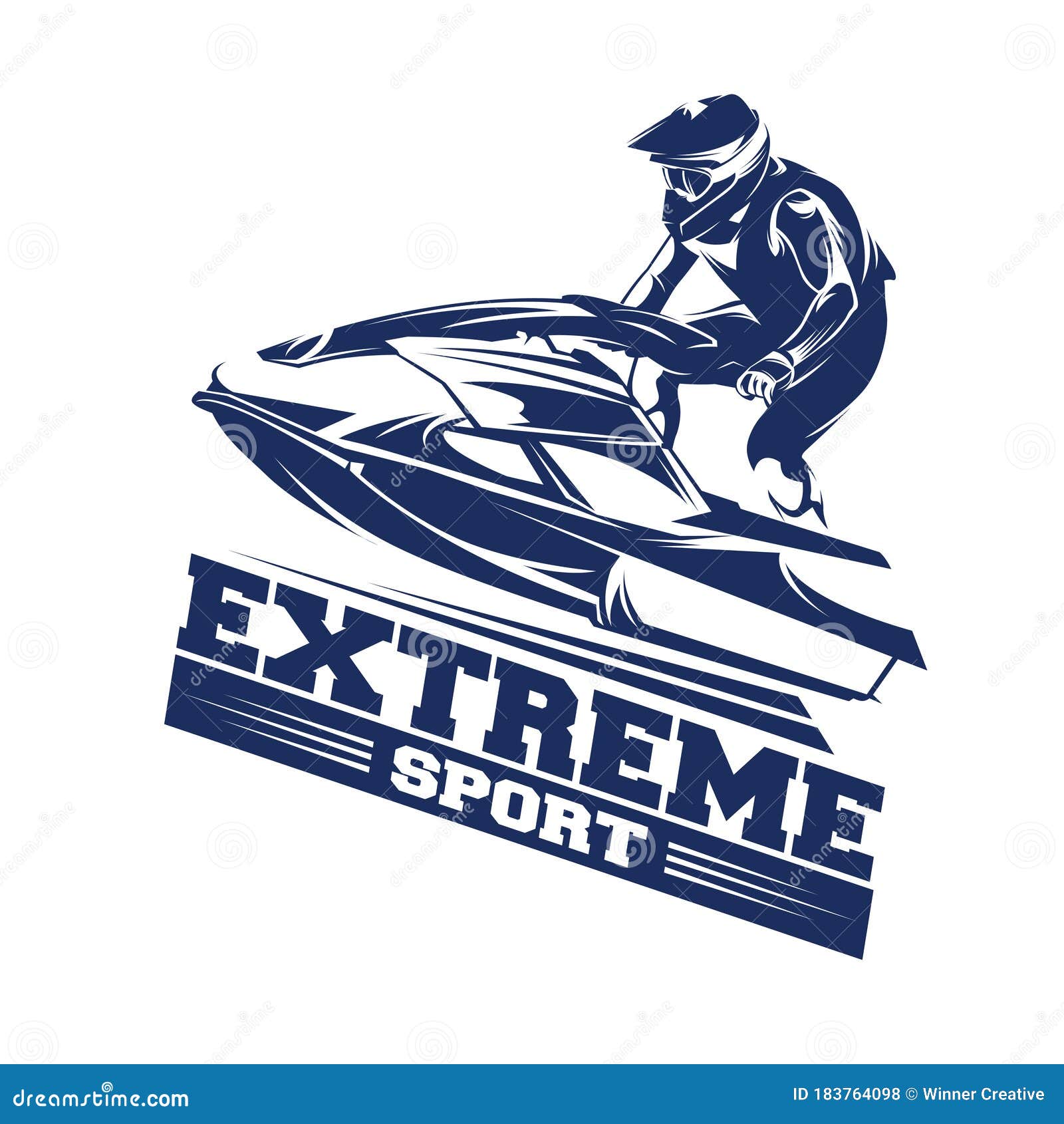 Jet Ski Sports Illustration Logo Inspiration Vector Stock Vector ...