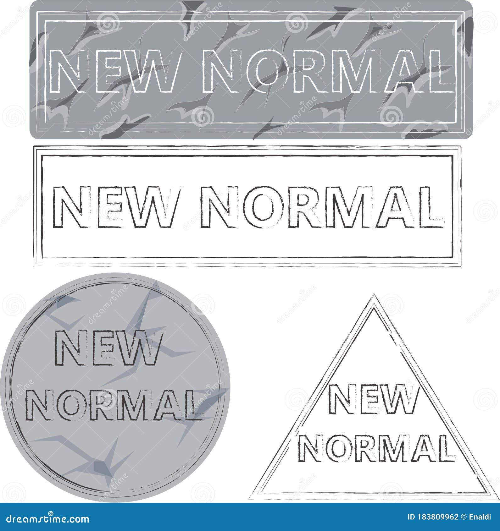 New normal sign and stamp stock vector. Illustration of emergency ...
