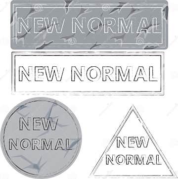 New normal sign and stamp stock vector. Illustration of emergency ...