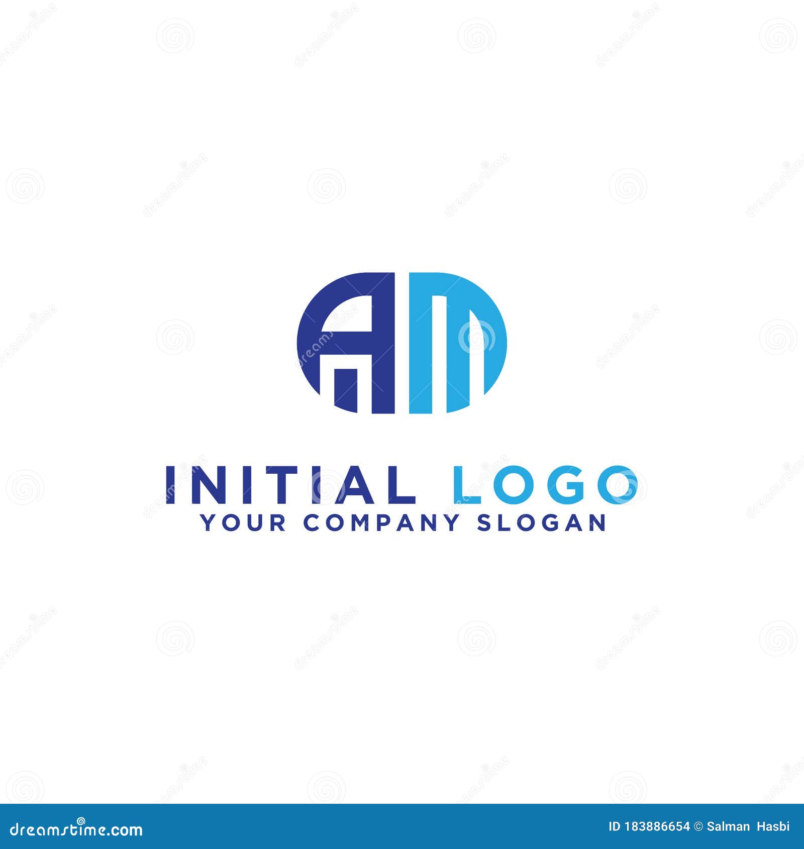Initial Letters of the am Logo Icon. -Vector Stock Vector ...