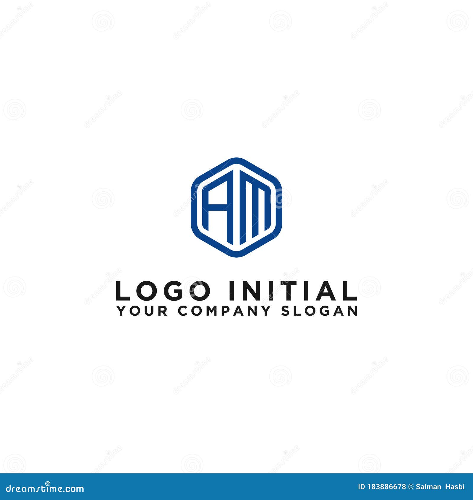 Initial Letters of the am Logo Icon. -Vector Stock Vector ...