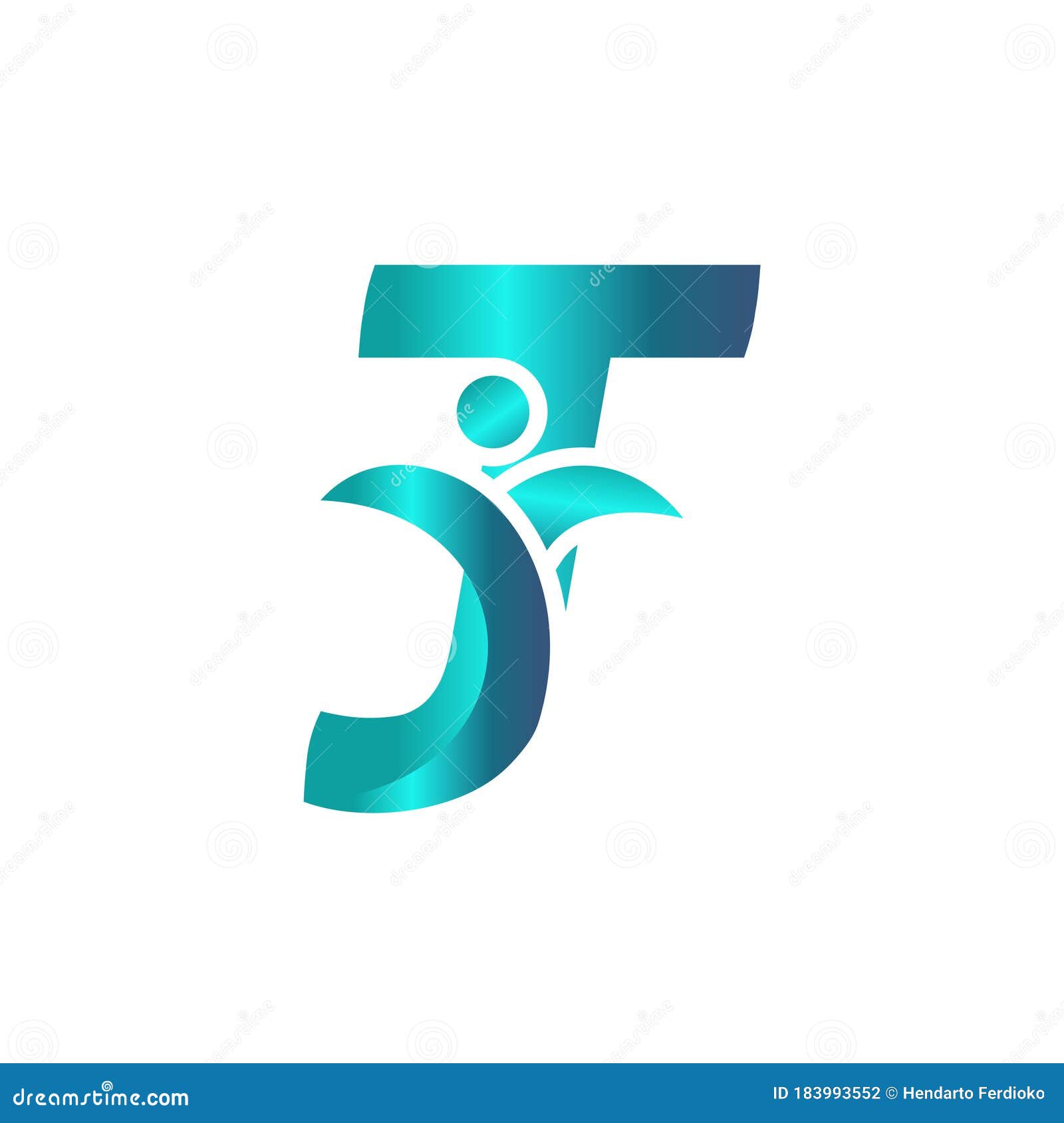 Letter T People Healthy Life Logo Design. Community Care Business ...