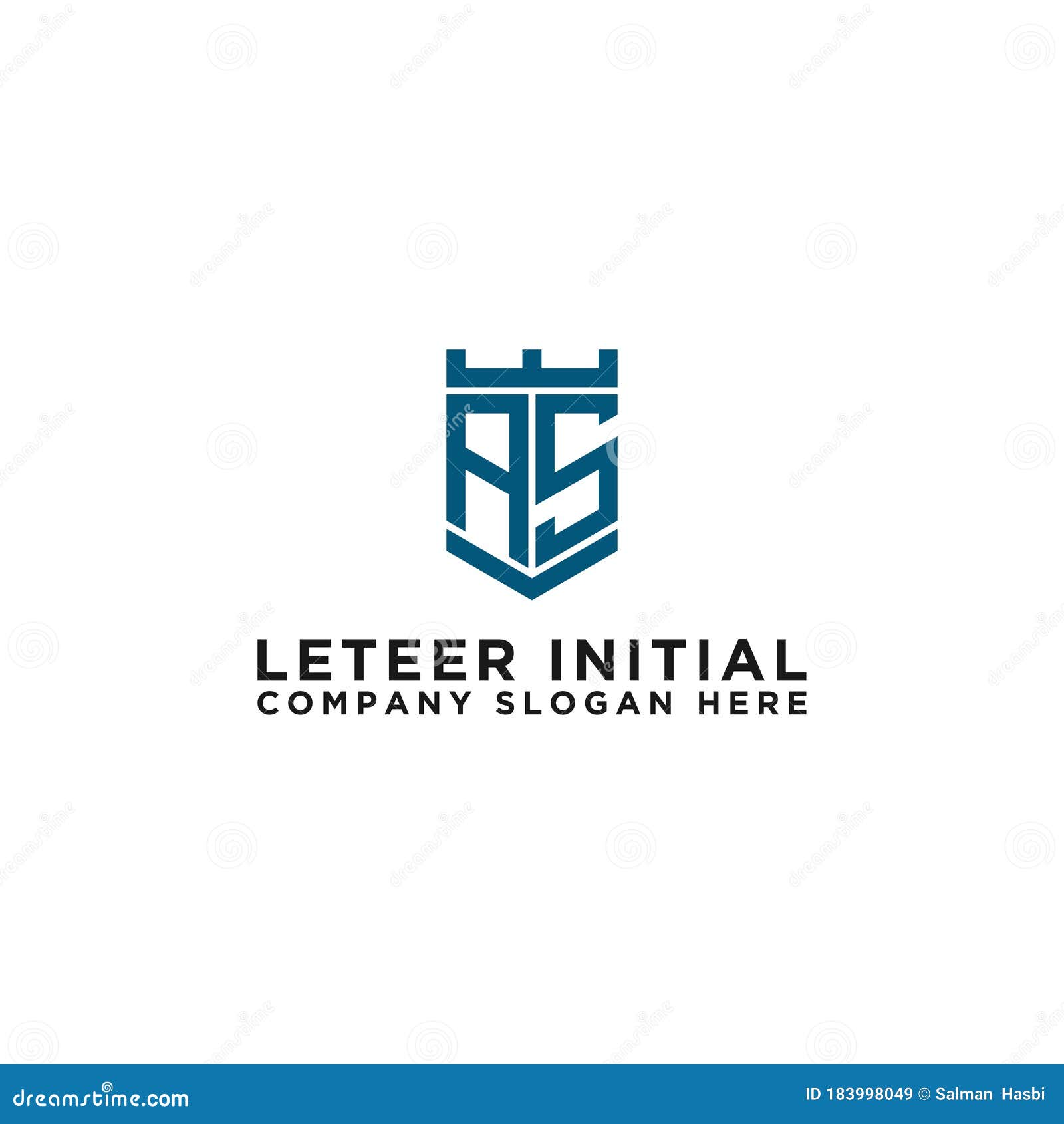 Design Initial Letters of the AS Logo Icon. -Vector Stock Vector ...