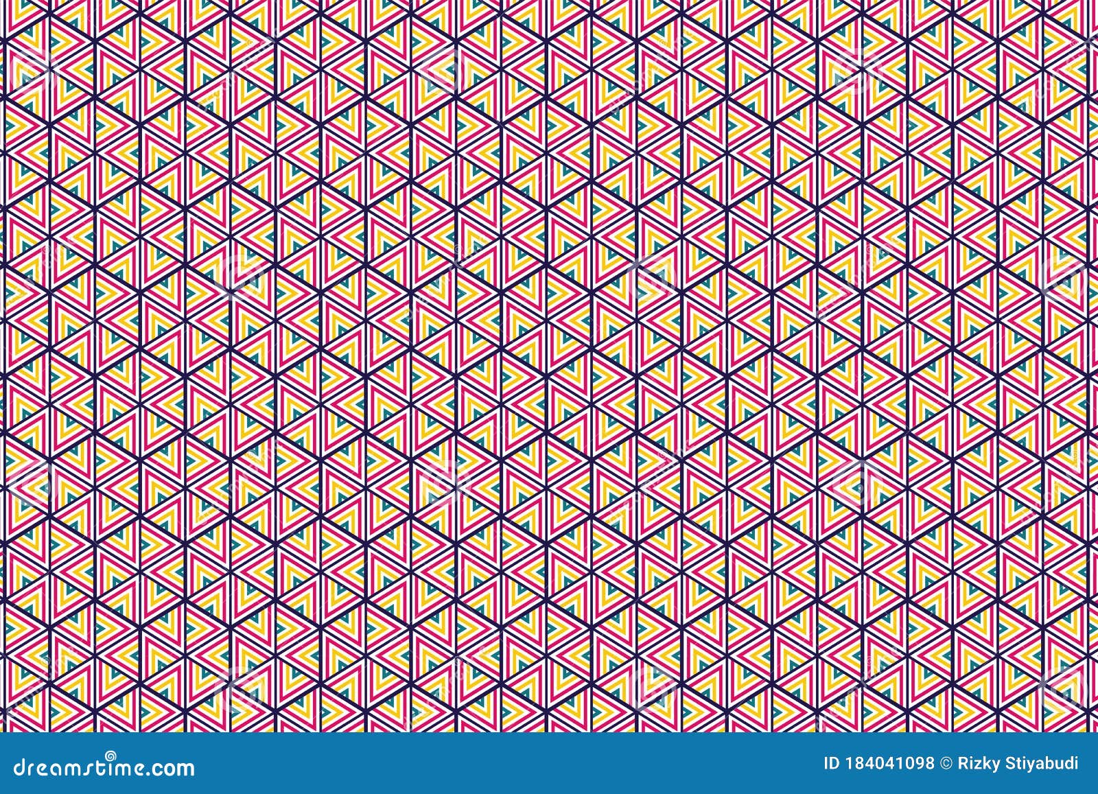 Abstract Geometric Pattern with Colorful Triangle and Hexagon Tile ...