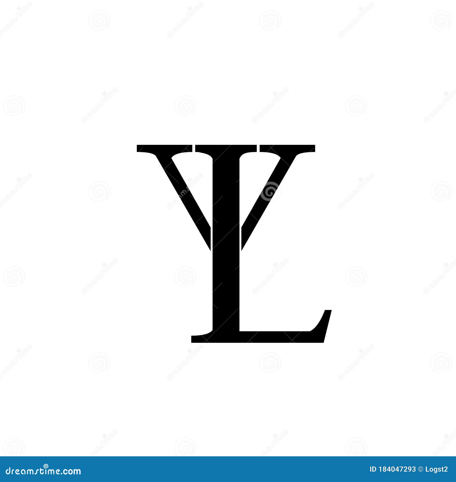 YL Vector Logo. Y,L Letters of the Alphabet Emblem Stock Vector ...