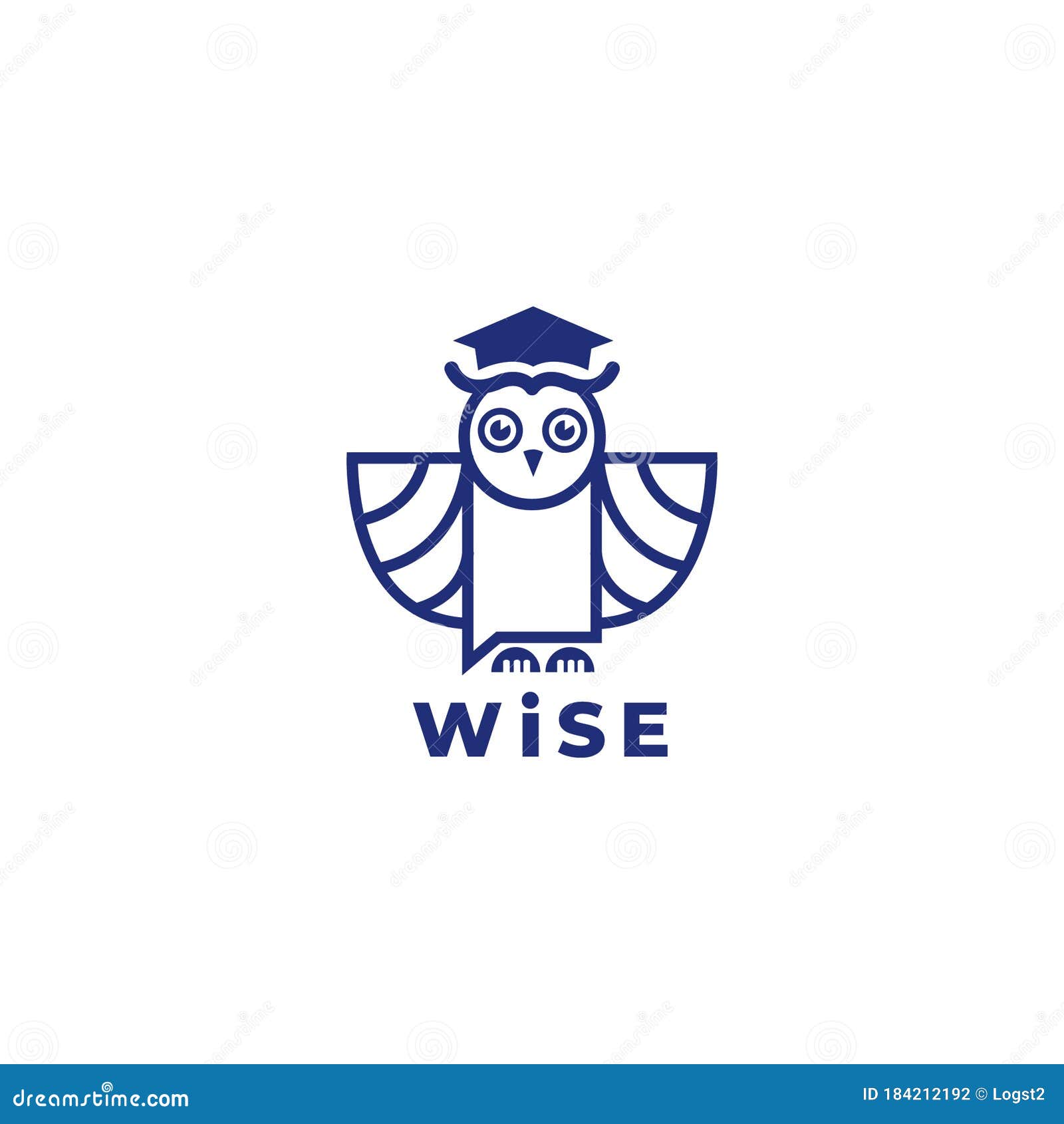 Owl Vector Logo. Wisdom Emblem. Owl Icon. Education Sign for University ...
