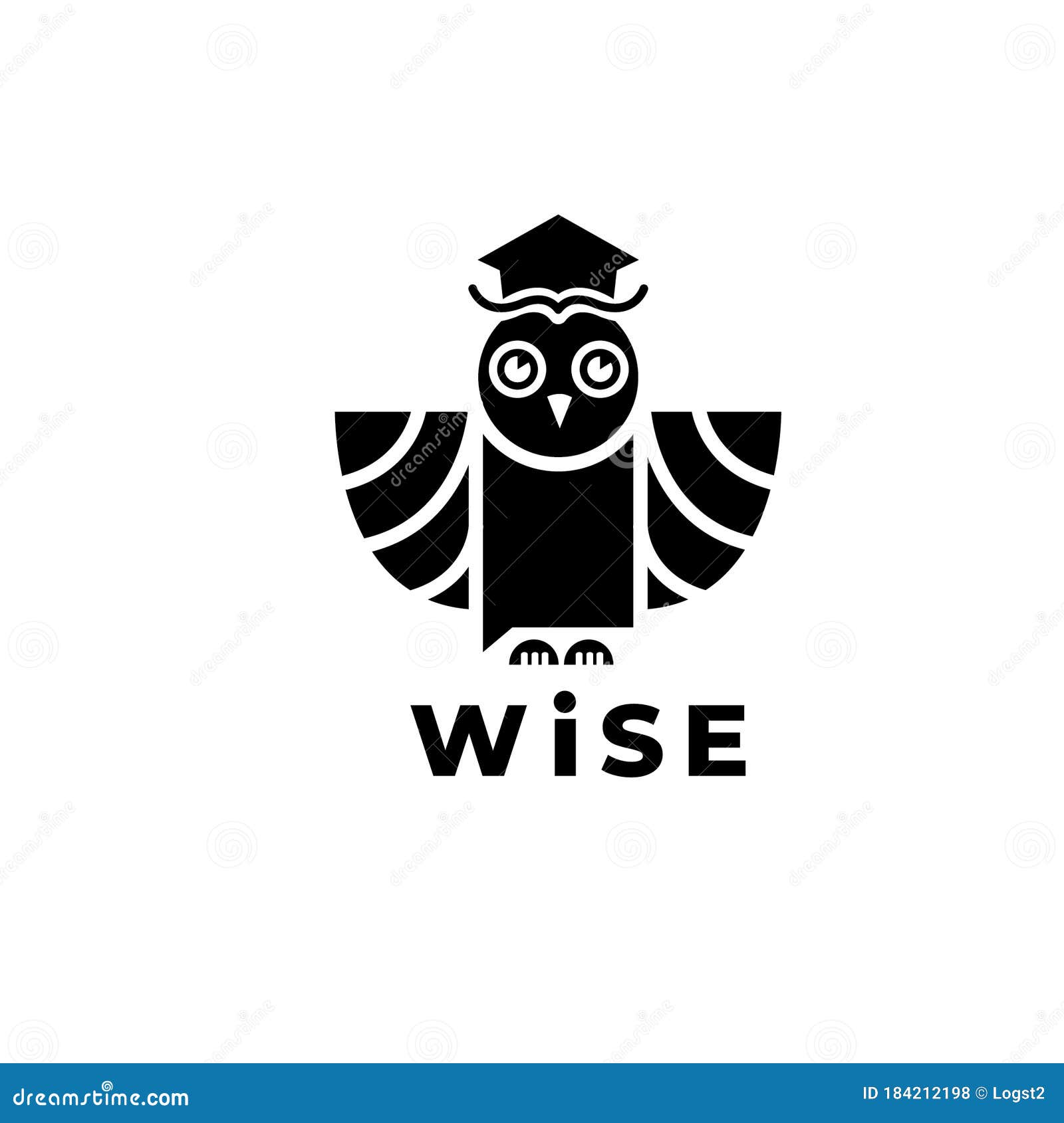 Owl Vector Logo. Wisdom Emblem. Owl Icon. Education Sign for University ...