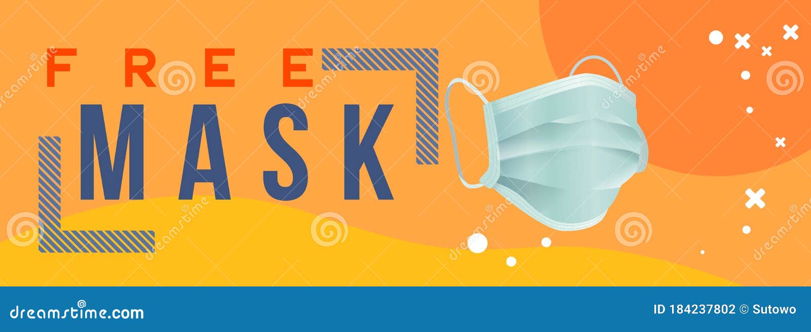 Free Mask Dynamic Banner Vector Illustration Stock Vector ...