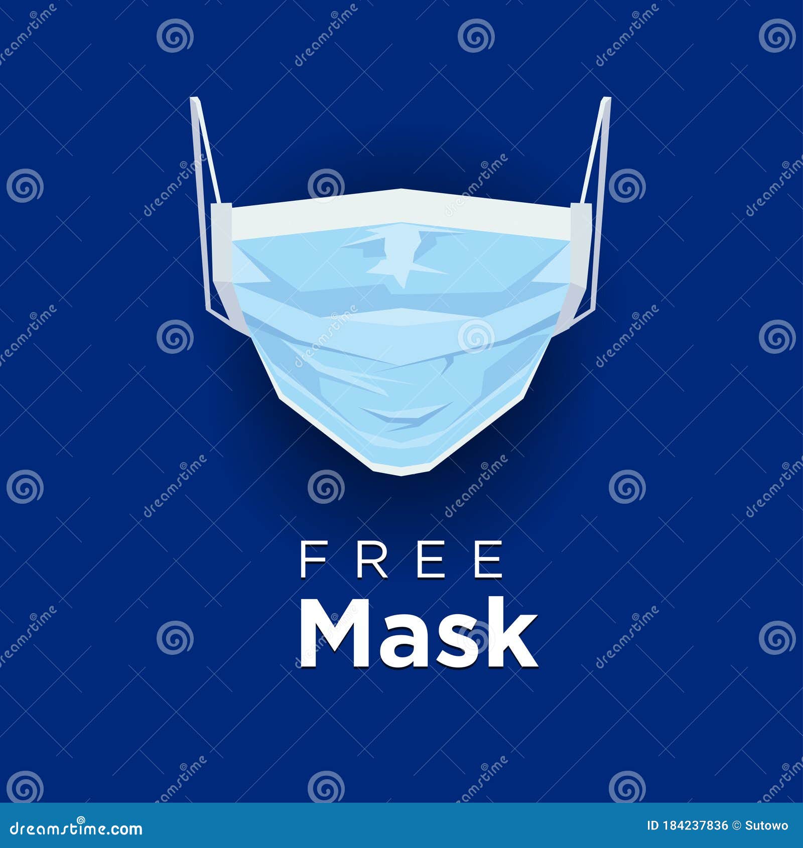 Free Mask Clean Simple Style Vector Illustration Concept Stock Vector ...