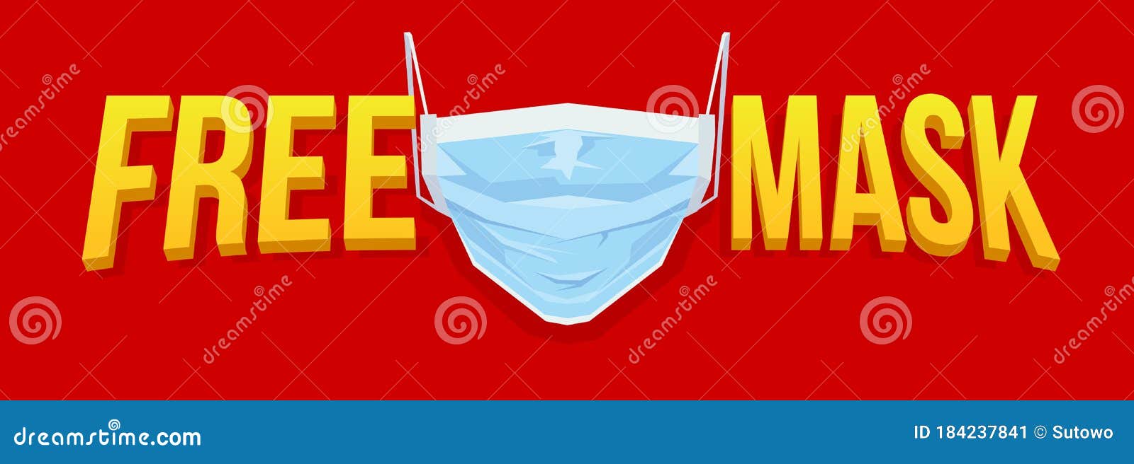 Free Mask Cartoon Style Vector Illustration Stock Vector - Illustration ...