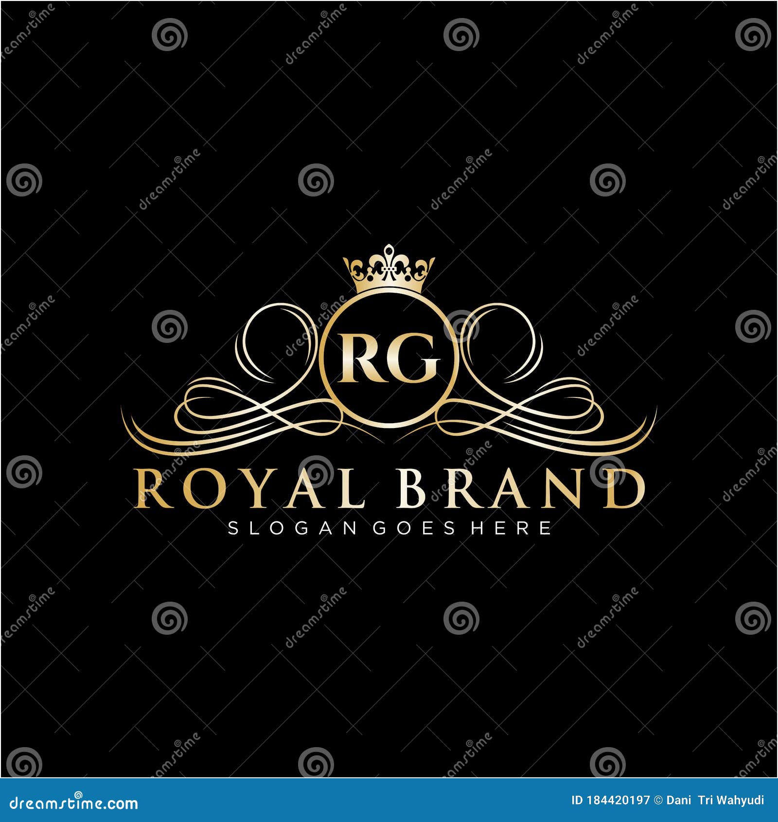 RG Signature Logo Template Vector Stock Vector - Illustration of ...
