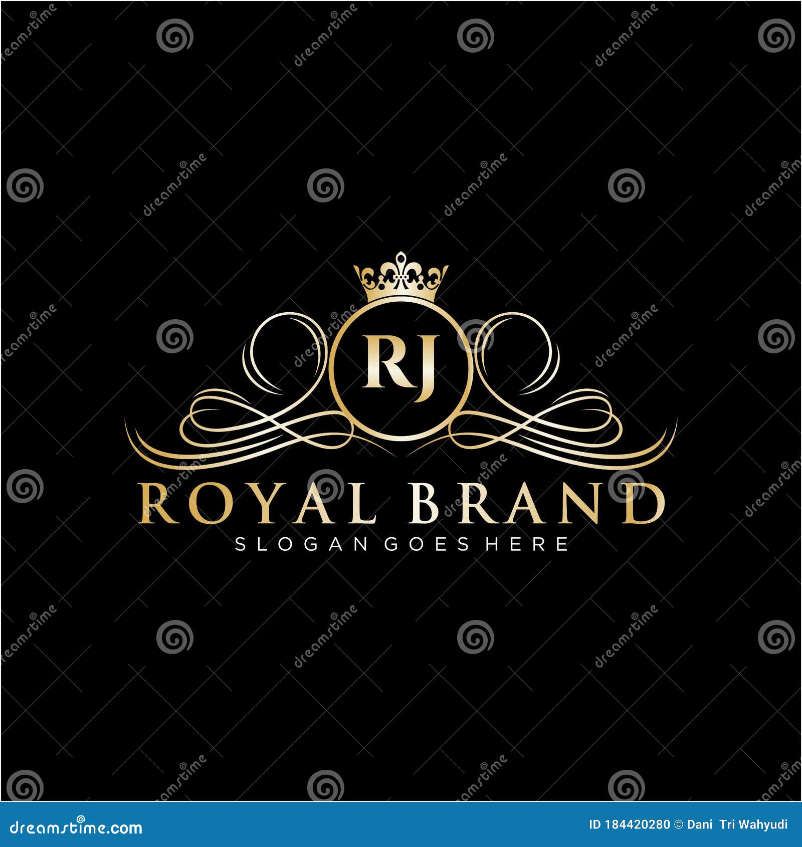 RJ Signature Logo Template Vector Stock Vector - Illustration of logo ...