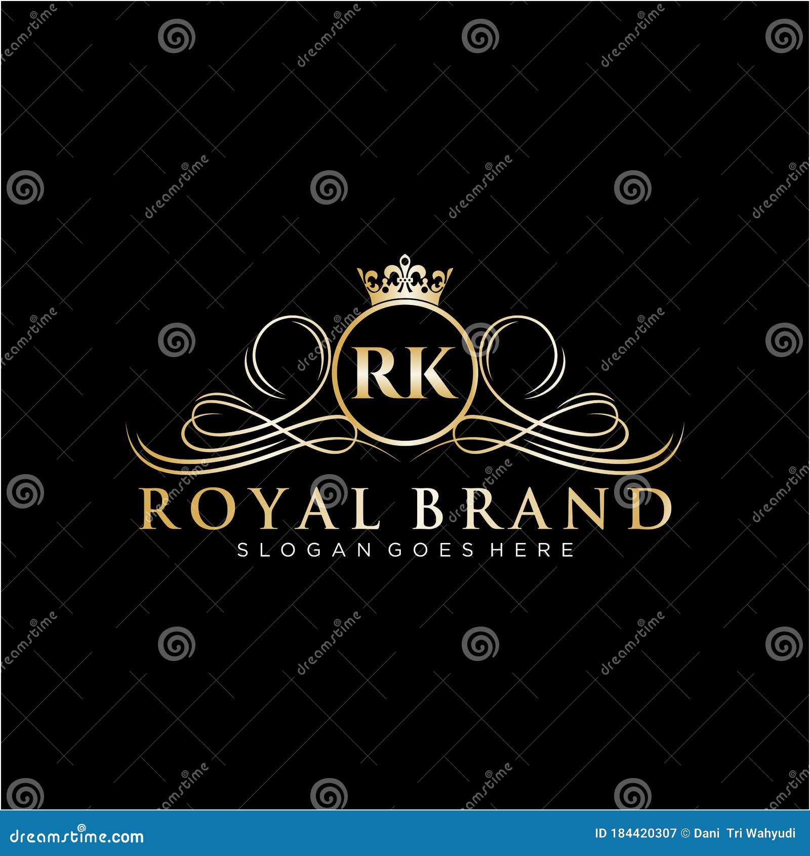 RK Signature Logo Template Vector Stock Vector - Illustration of ...