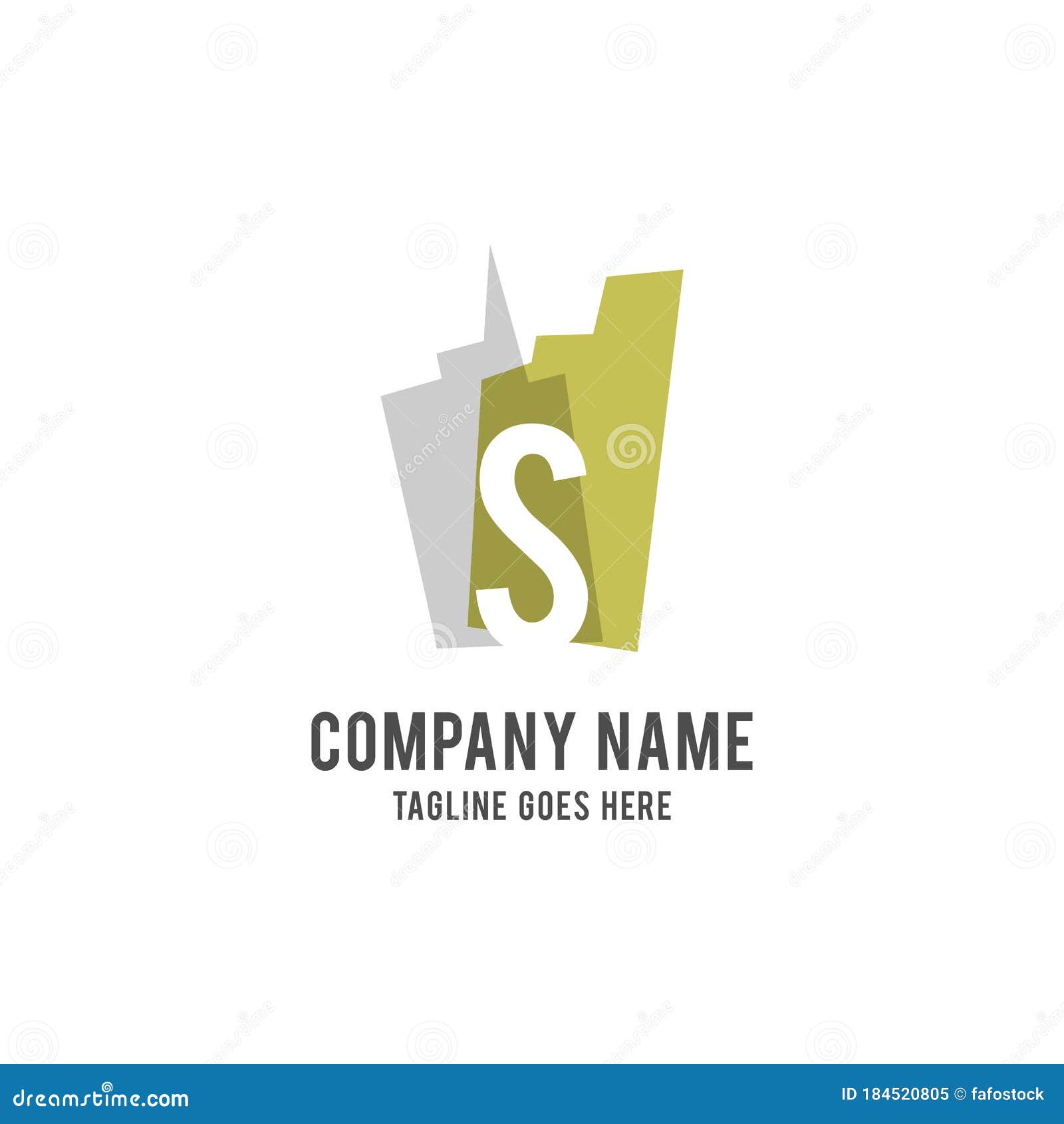S Letter Building Logo Vector Design Template. Stock Vector ...