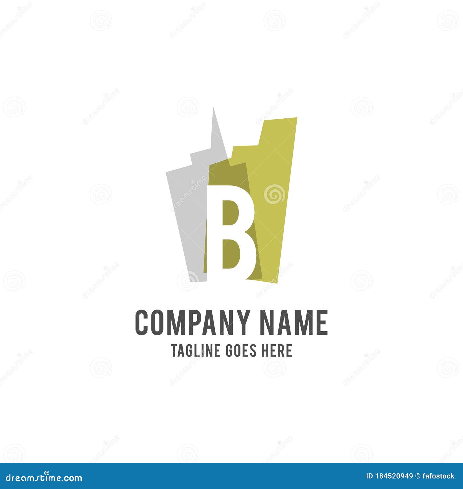 B Letter Building Logo Vector Design Template. Stock Vector ...