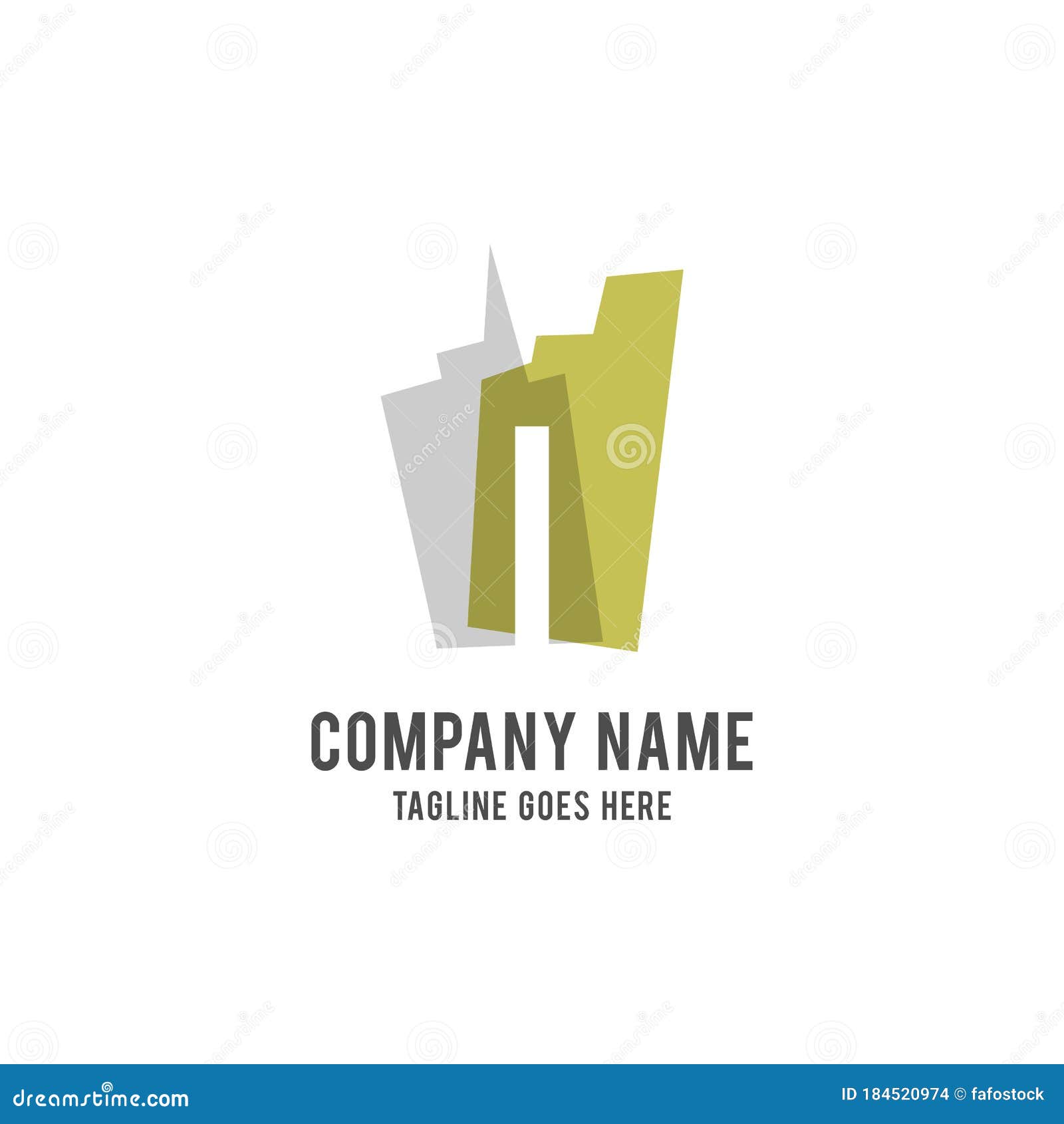 I Letter Building Logo Vector Design Template. Stock Vector ...